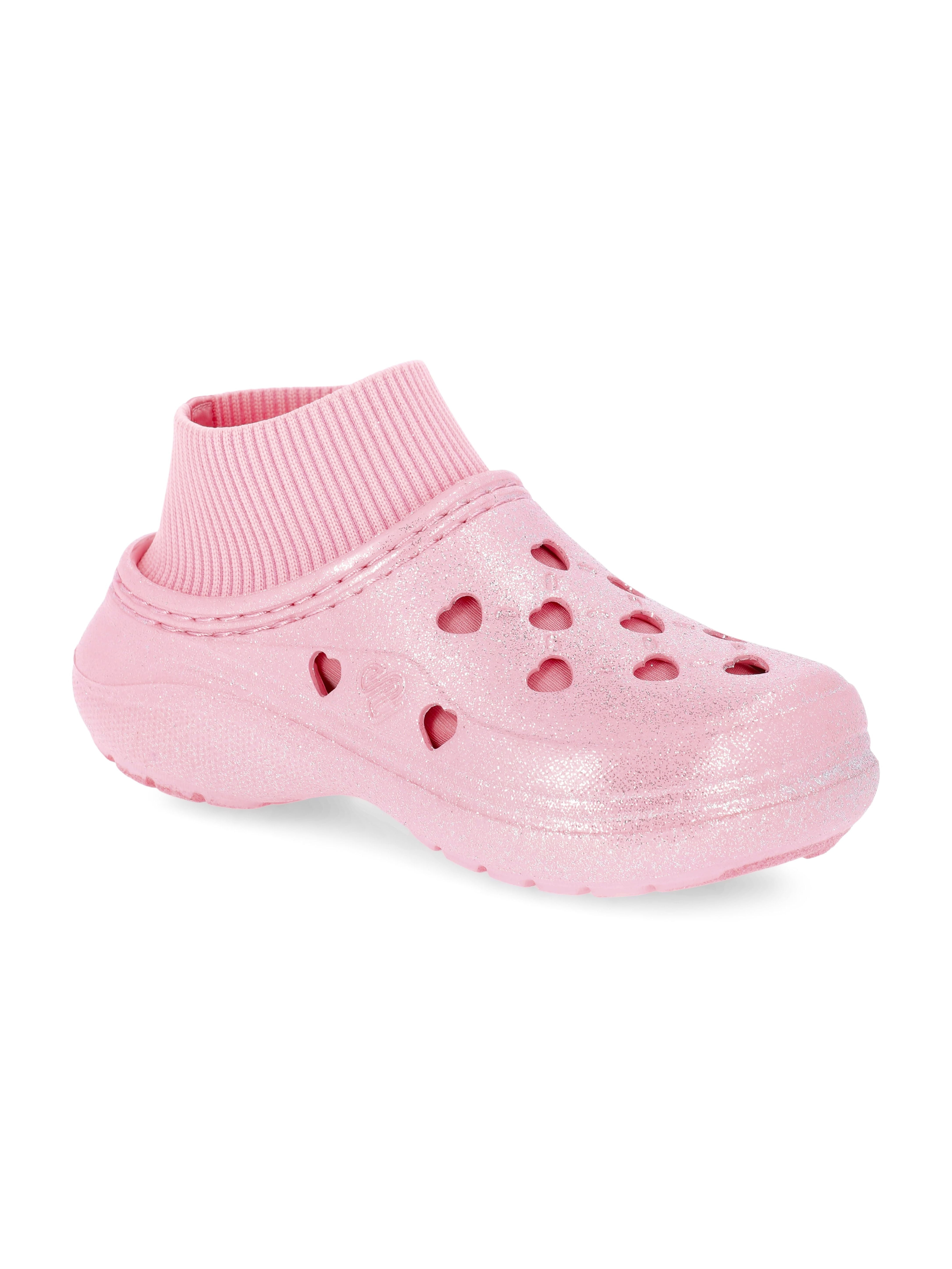 Justice Little & Big Girl Glitter Sock Clog - Walmart.com