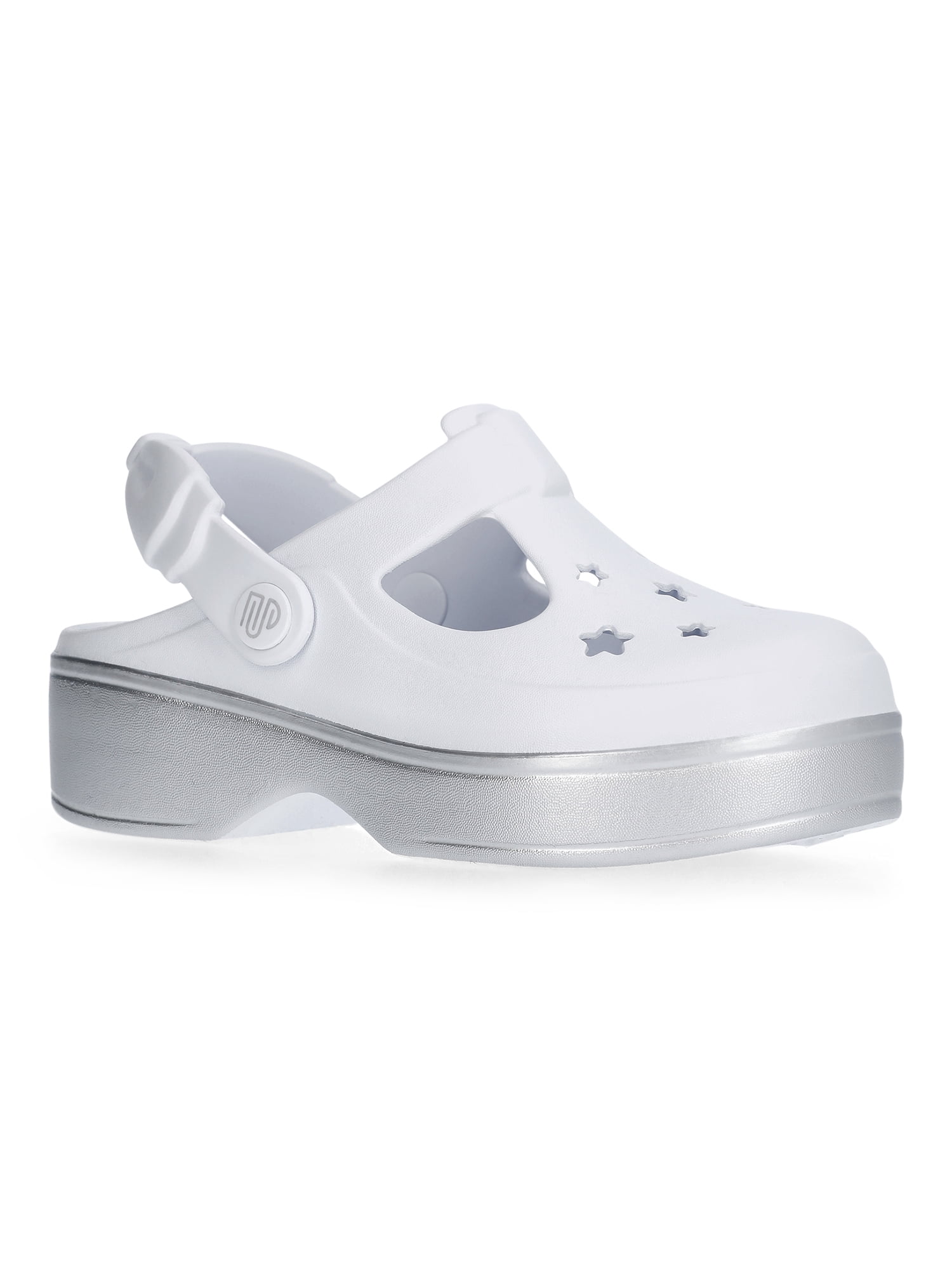 Justice Little and Big Girls Bow Platform Clog Sandals - Walmart.com