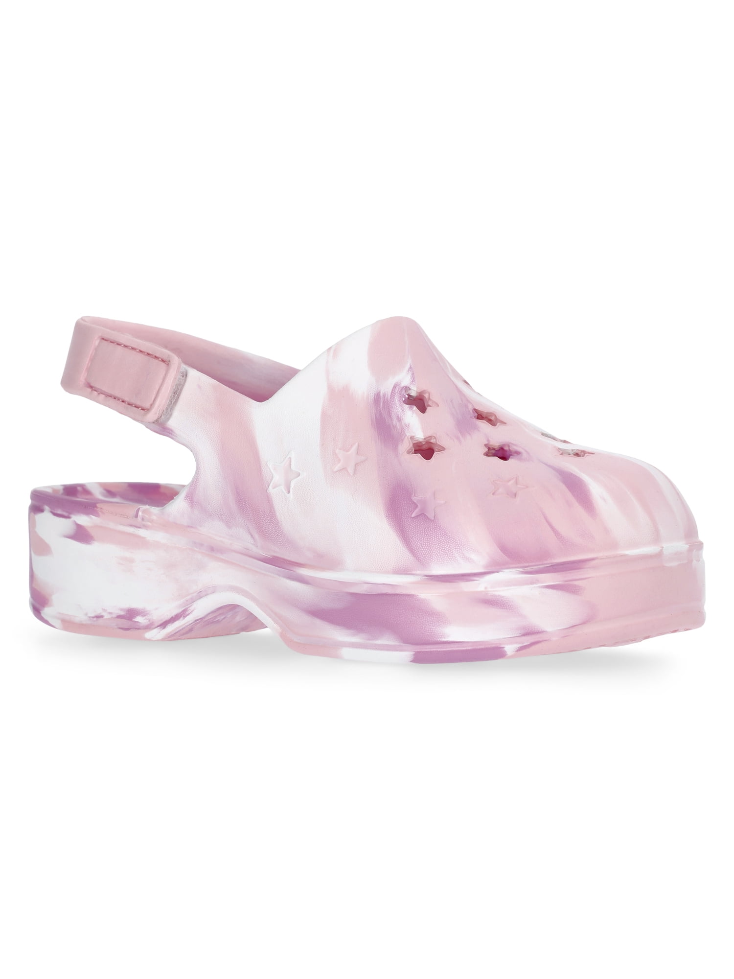Justice Little and Big Girls Star Clogs - Walmart.com