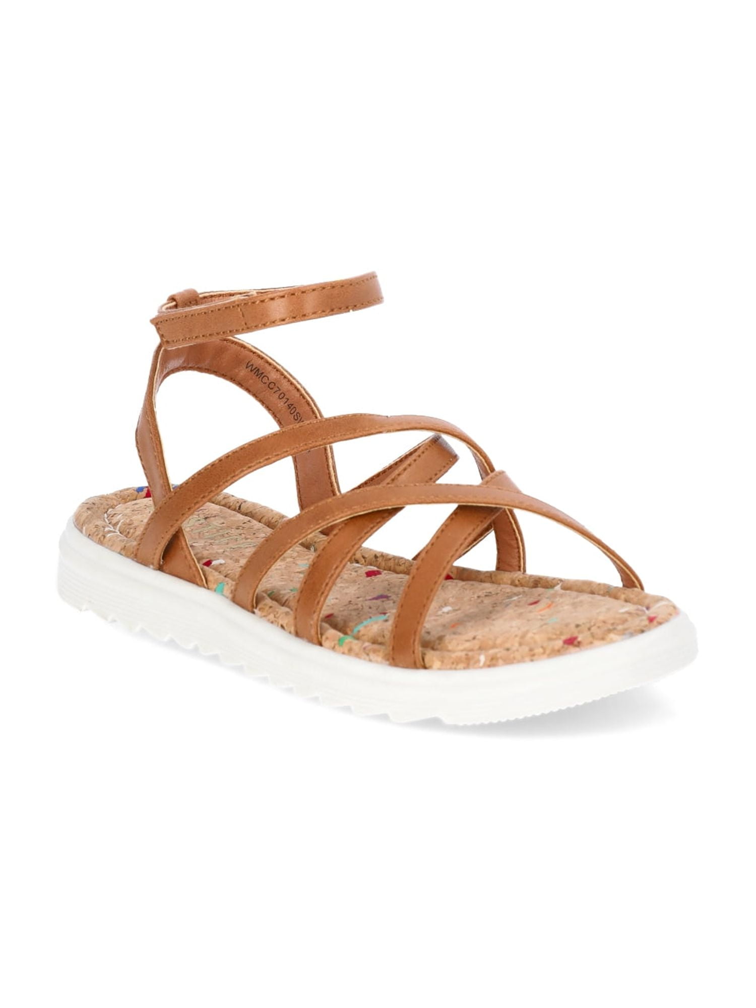Justice Little Girl & Big Girl Strappy Sandals - Walmart.com