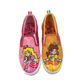 Nintendo Mario Girls Princess Peach & Daisy Slip-On Sneakers - Walmart.com
