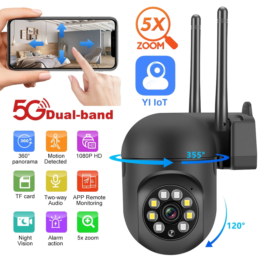 GMK Wireless Outdoor Security Camera, 1080P Color Night Vision AI ...