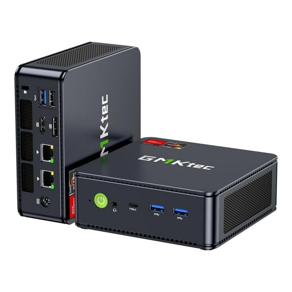 GMKtec Mini Gaming PC, Ryzen 5 6600H 4.5GHz, 16GB RAM, 512GB SSD, Dual ...