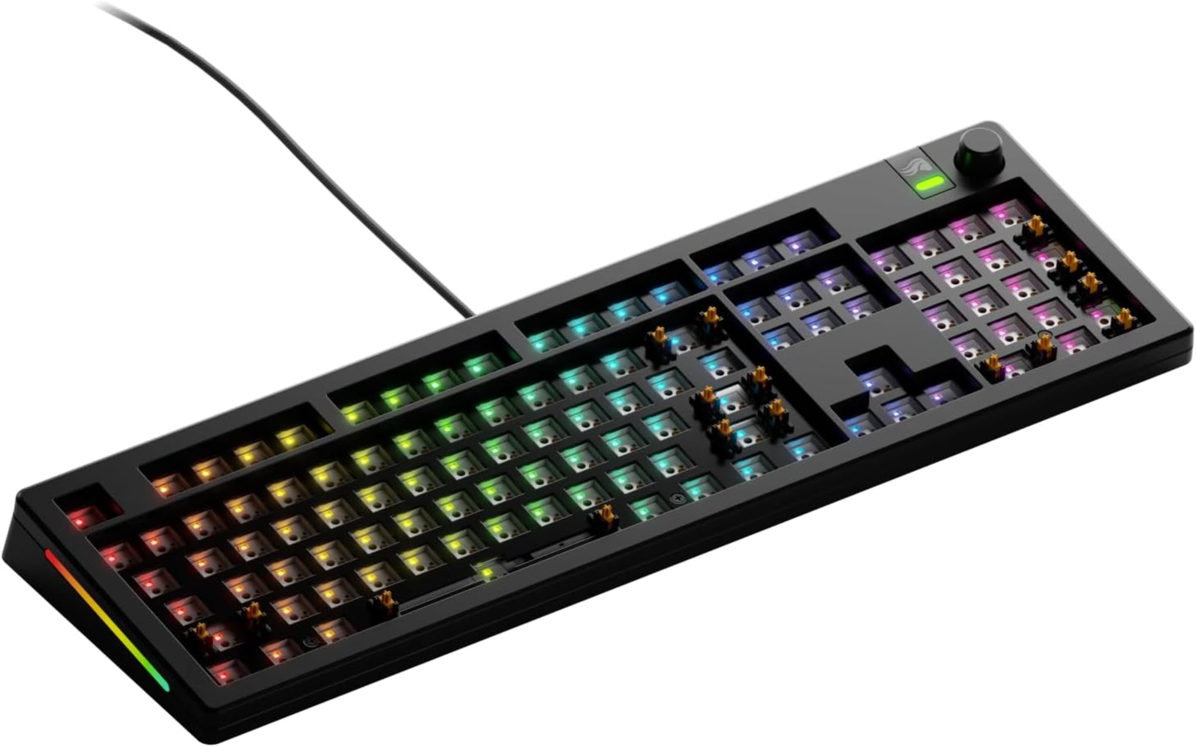 GMMK 3 Barebones Custom Gaming Keyboard Kit with Knob, 100% Mechanical ...