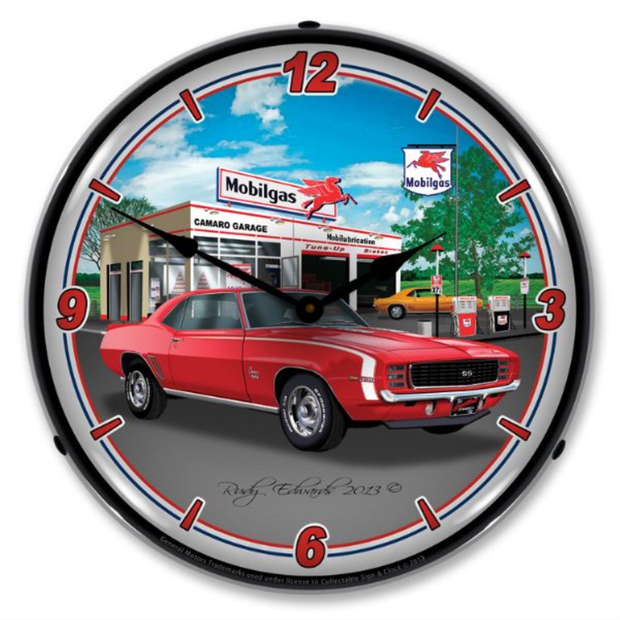 GMRE1306449 1969 RS SS Camaro Mobil clock - Made in USA - Walmart.com