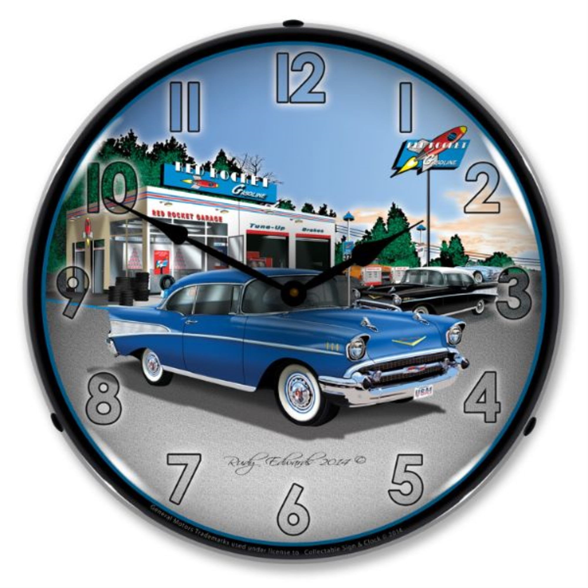 GMRE1408527 1957 Bel Air Rocket Gas clock - Made in USA - Walmart.com