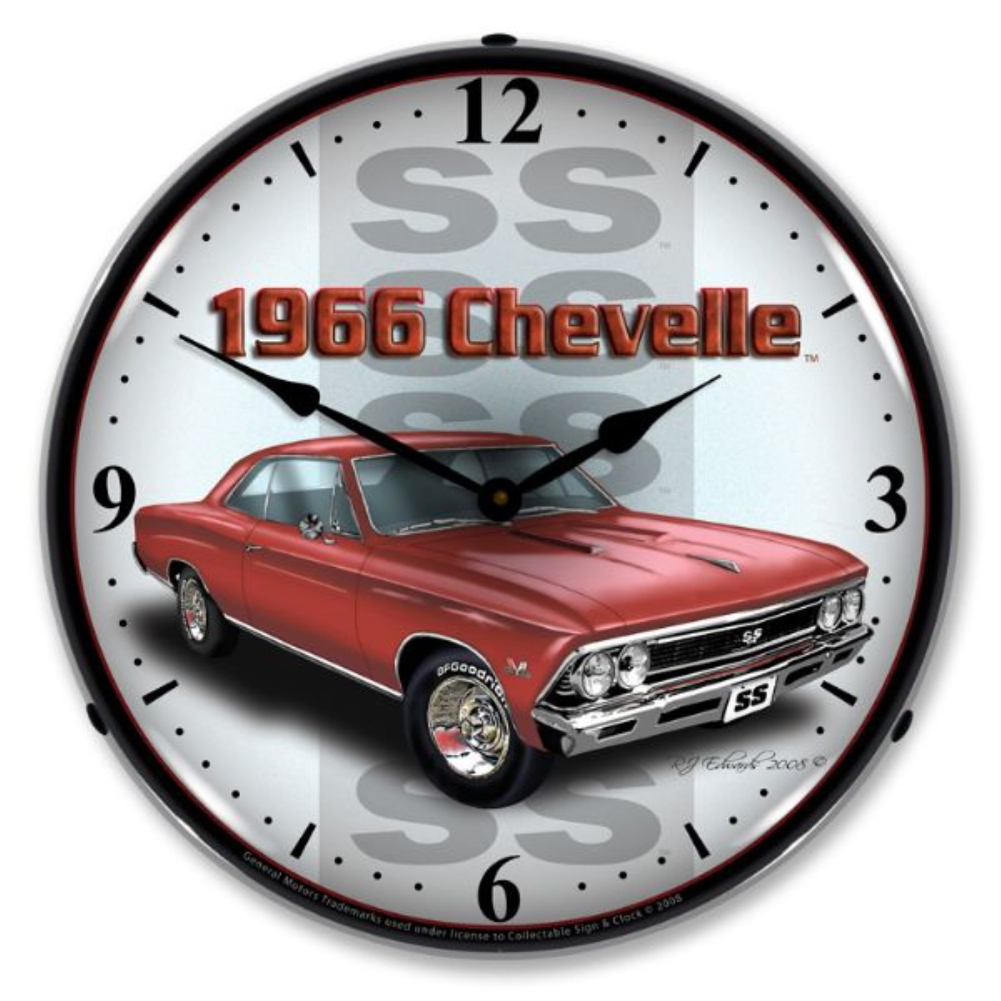 GMRE805187 1966 SS Chevelle clock - Made in USA - Walmart.com