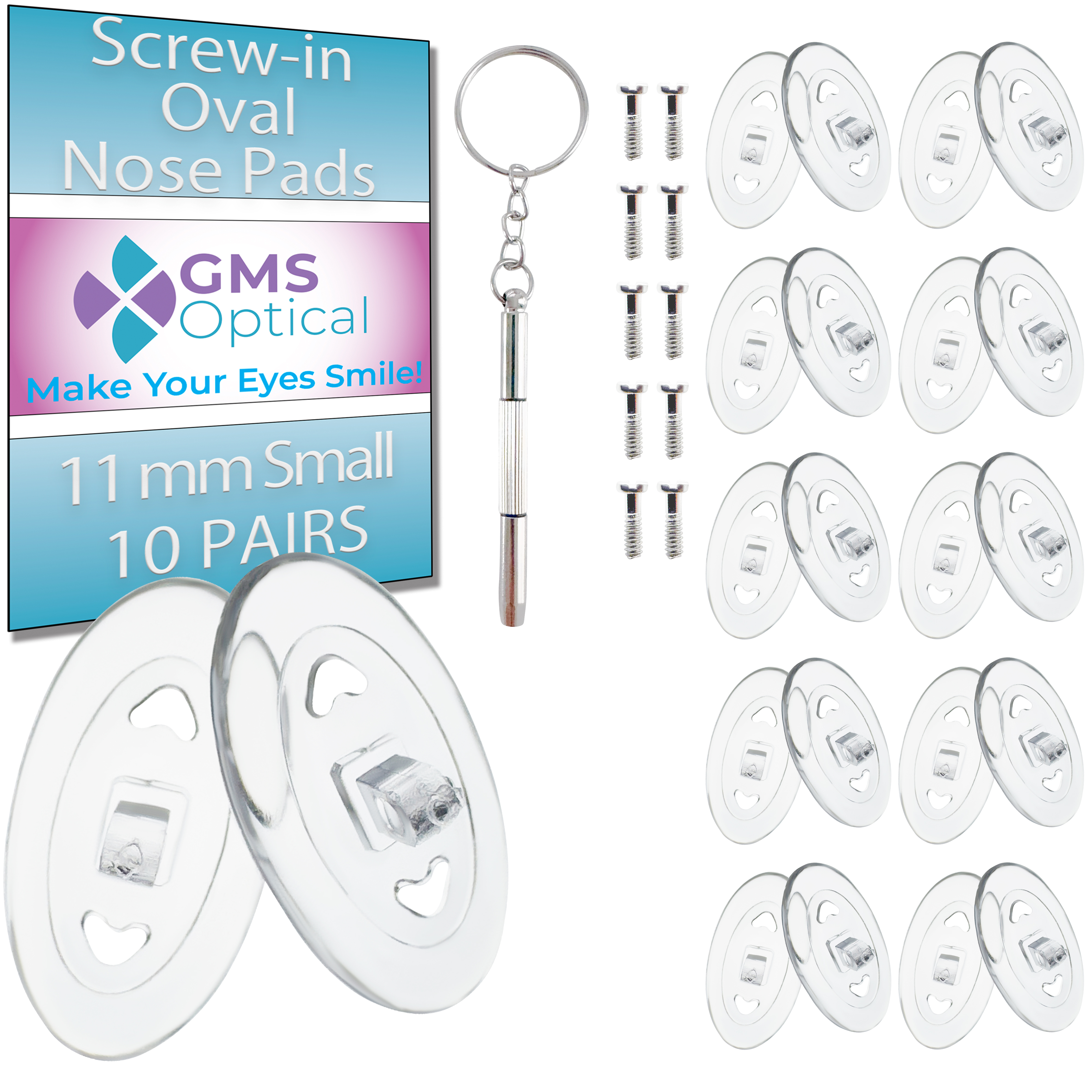 GMS Optical 11mm Extra Small Length / 8mm Width / 2.5mm Thick – Oval ...