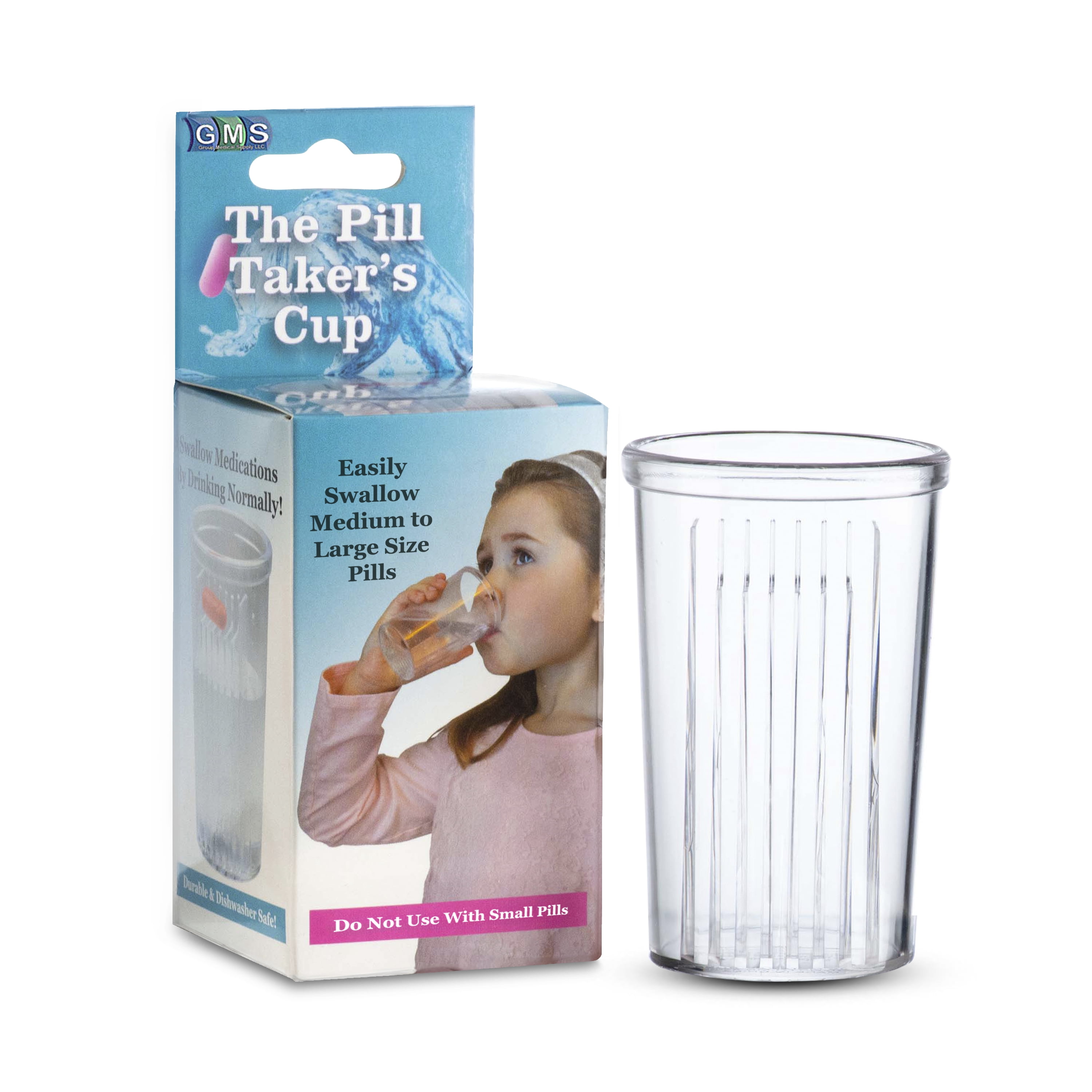 GMS Medicine Pill Taker's Cup - Durable, BPA-Free, Dishwasher-Safe for ...