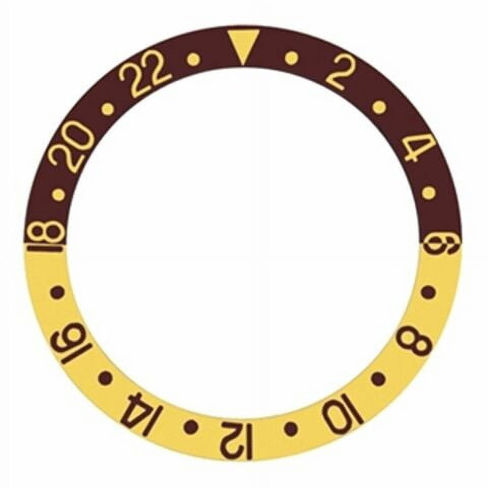 GMT BEZEL INSERT FOR ROLEX GMT MASTER 16753, 16758, 16759 BROWN GOLD ...