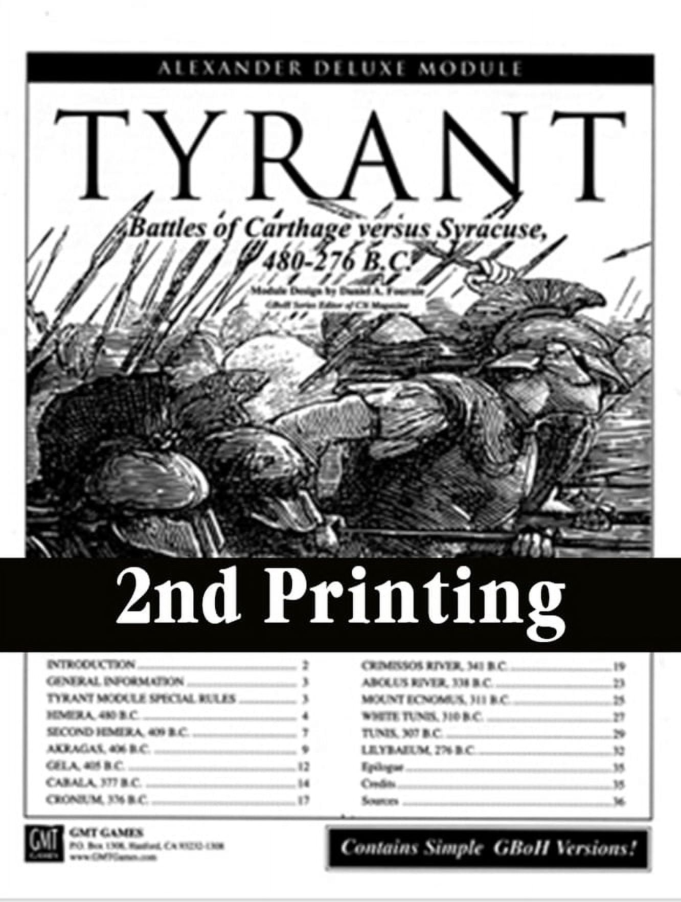 GMT Games: Tyrant 2nd Edition - Alexander Deluxe Module - Walmart.com