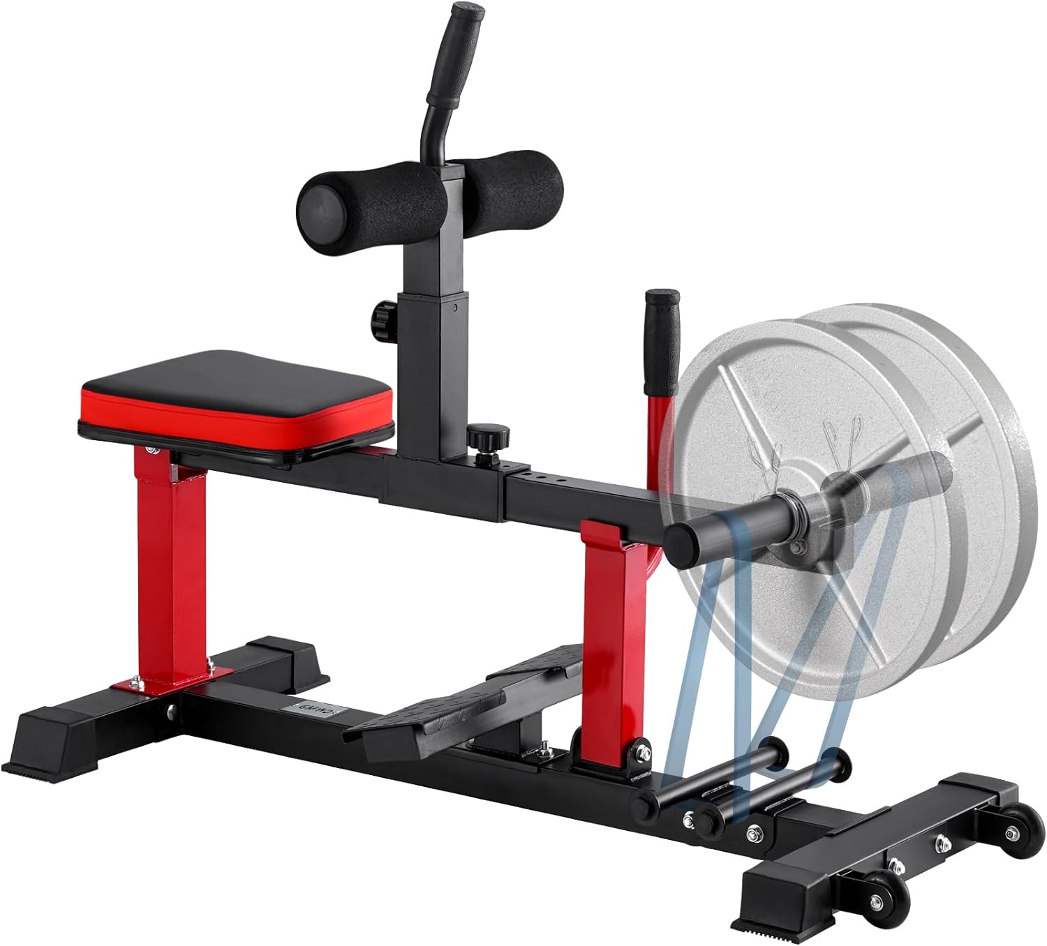 GMWD Calf Raise Machine, Adjustable Seated Calf Machine, Calf Workout ...