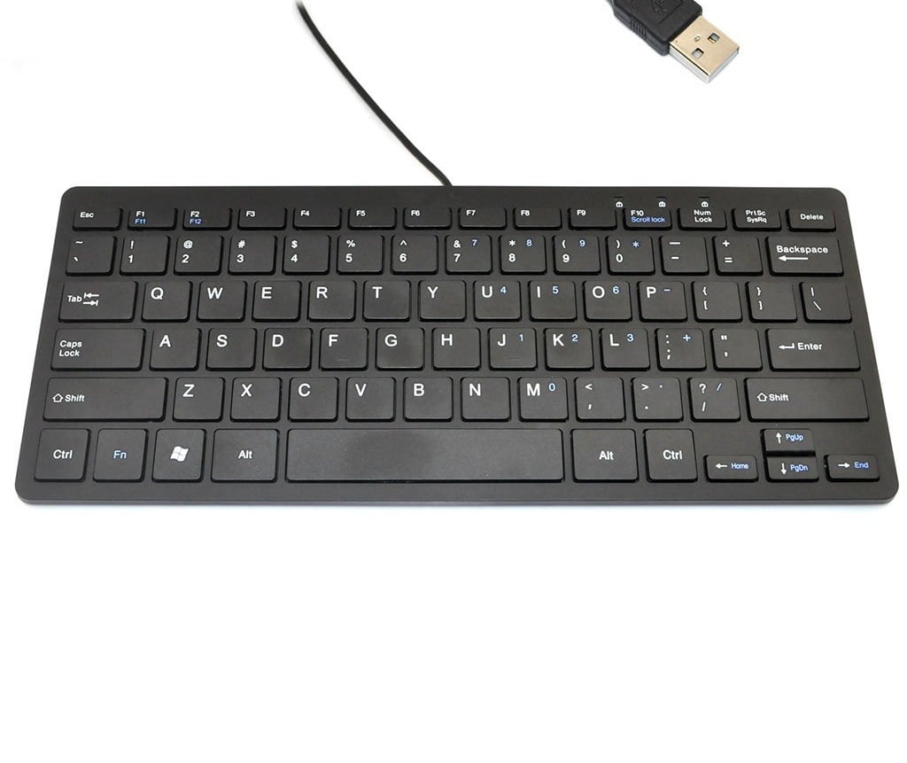 GMYLE Compact Wired USB Mini Keyboard for PC (Black) - Walmart Business ...