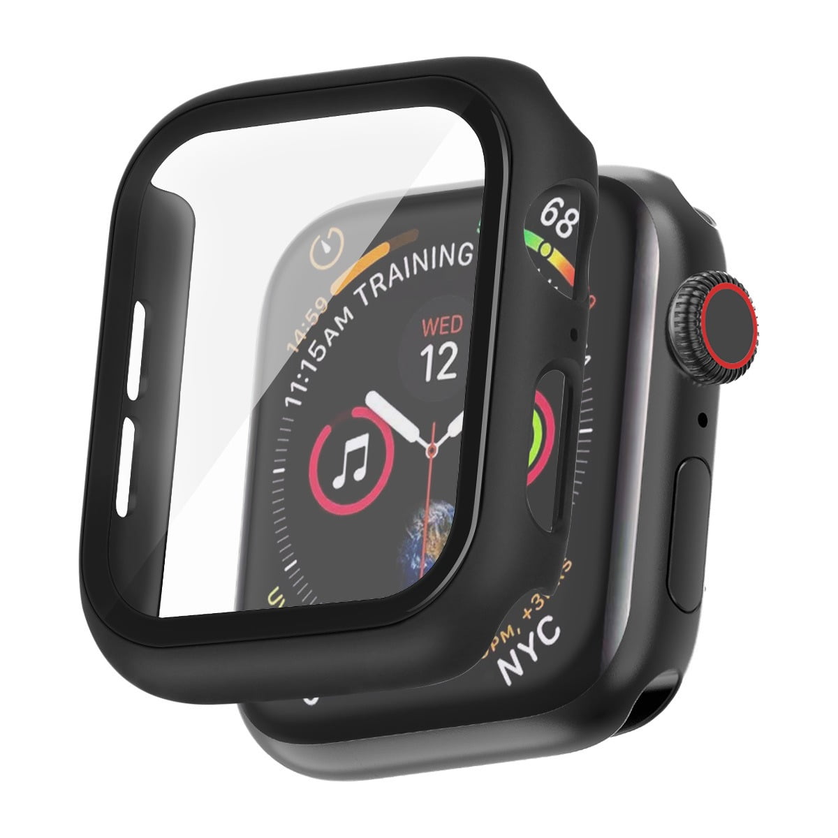 GMYLE Tempered Glass Protection Case, Apple Watch 38mm Series 1, 2, 3 ...