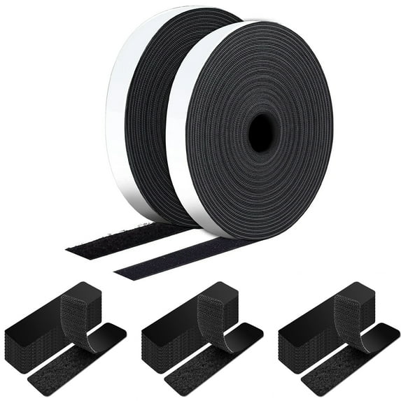 GMZW Velcro Strips with Adhesive（32.8Ft x 1Inch + 30 Pack Velcro ...