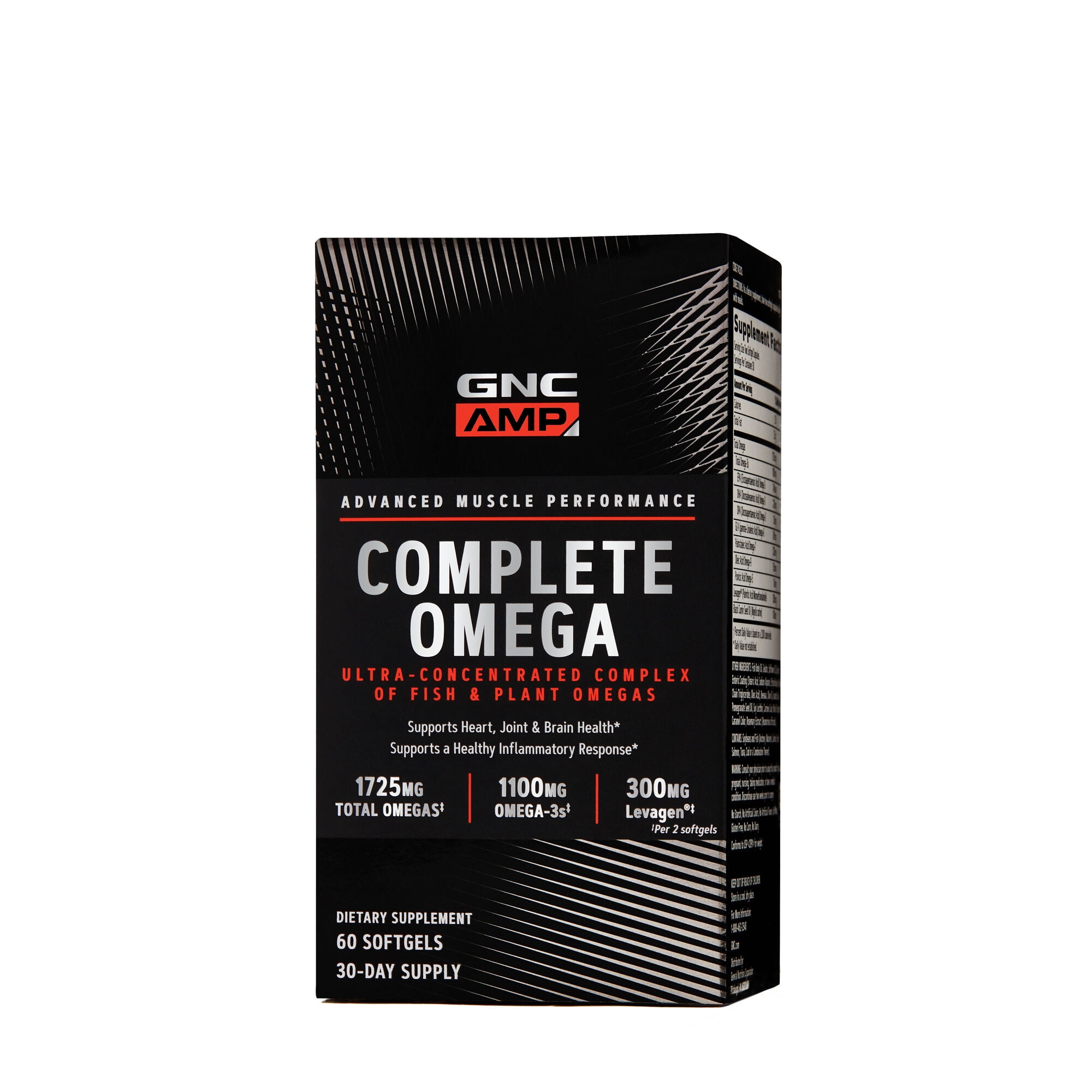 GNC AMP Complete Omega | Supports Heart, Joint and Brain Health | 60 ...
