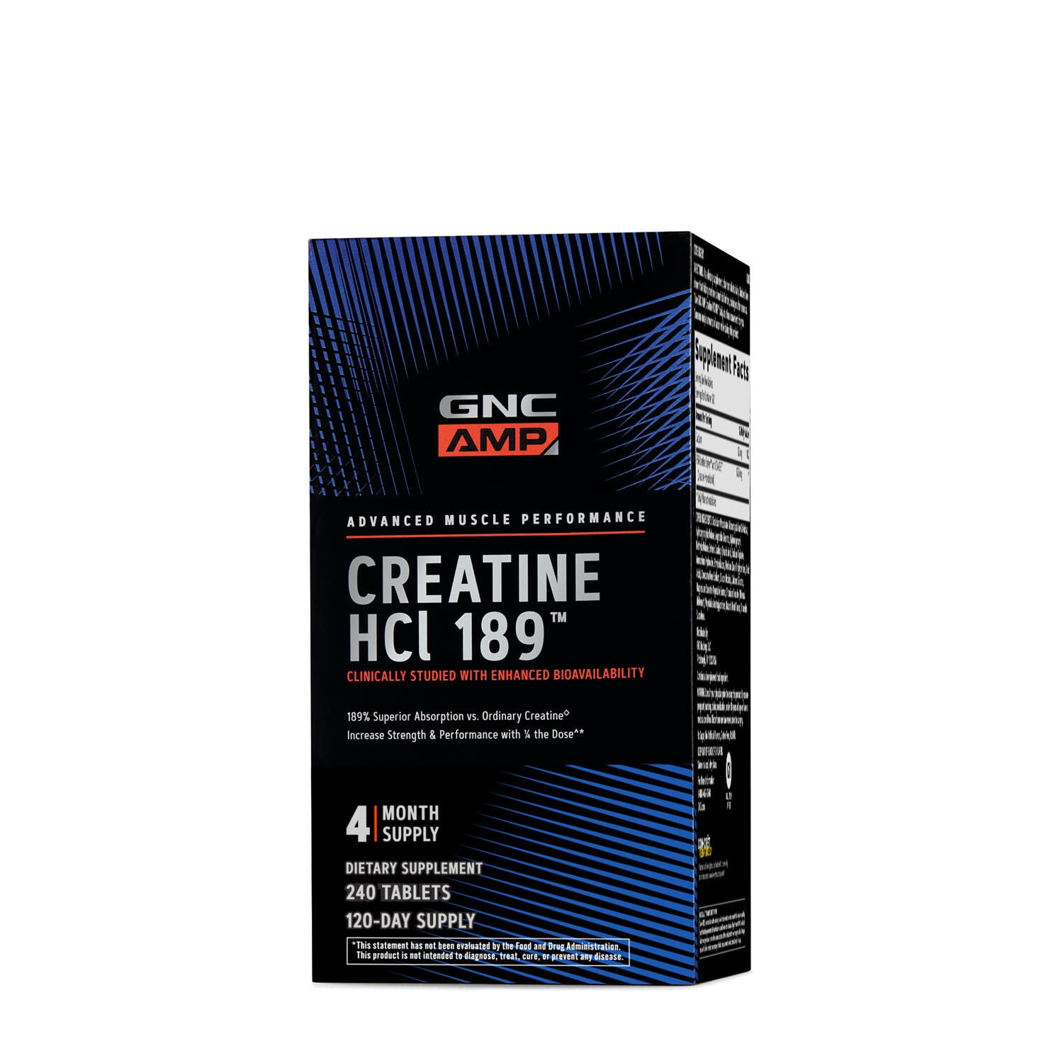 Free Shipping! GNC AMP HCl 189, 240 Tablets - Walmart.com