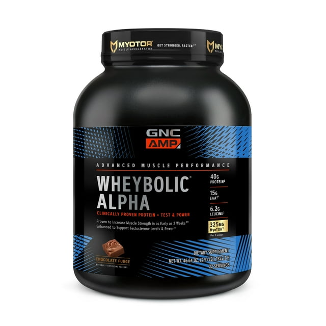GNC AMP Wheybolic Alpha Clinically Proven Protein Powder, Chocolate ...