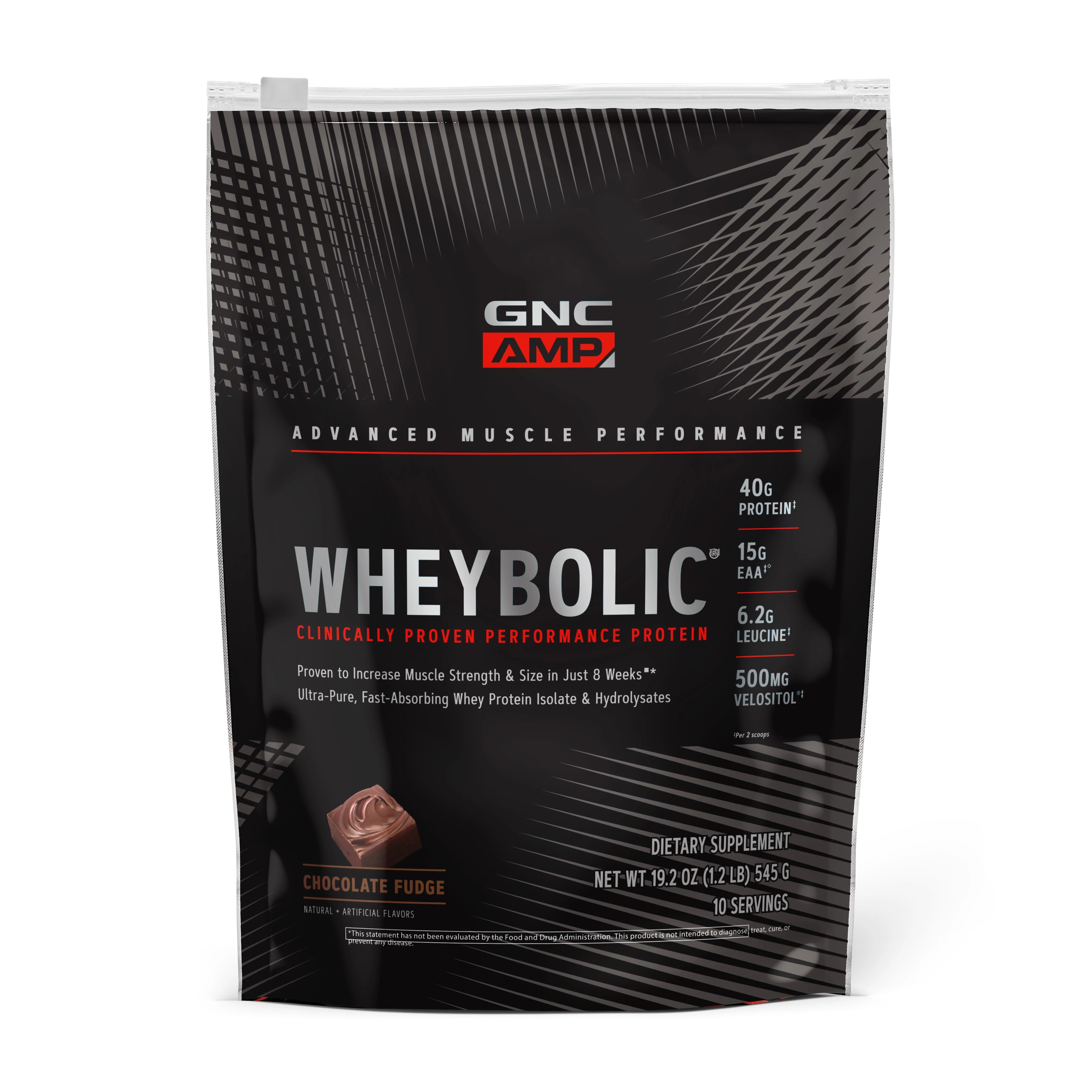 GNC AMP Wheybolic Clinically Proven Protein Powder, Increases Muscle ...