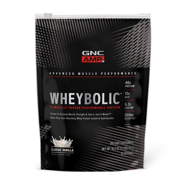 GNC AMP Wheybolic Ripped Clinically Proven Protein Powder & Thermogenic ...