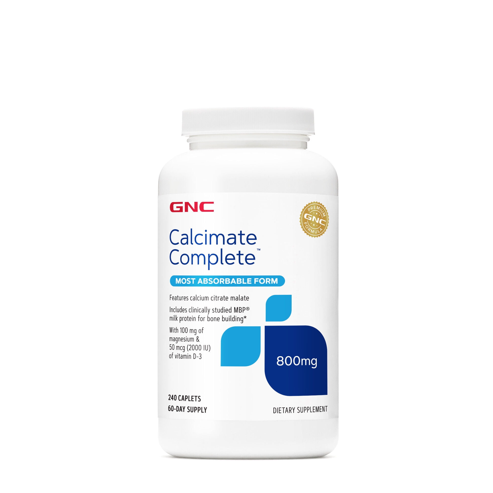 GNC Health & Wellness Supplements: Calcimate Complete 800mg, Most ...
