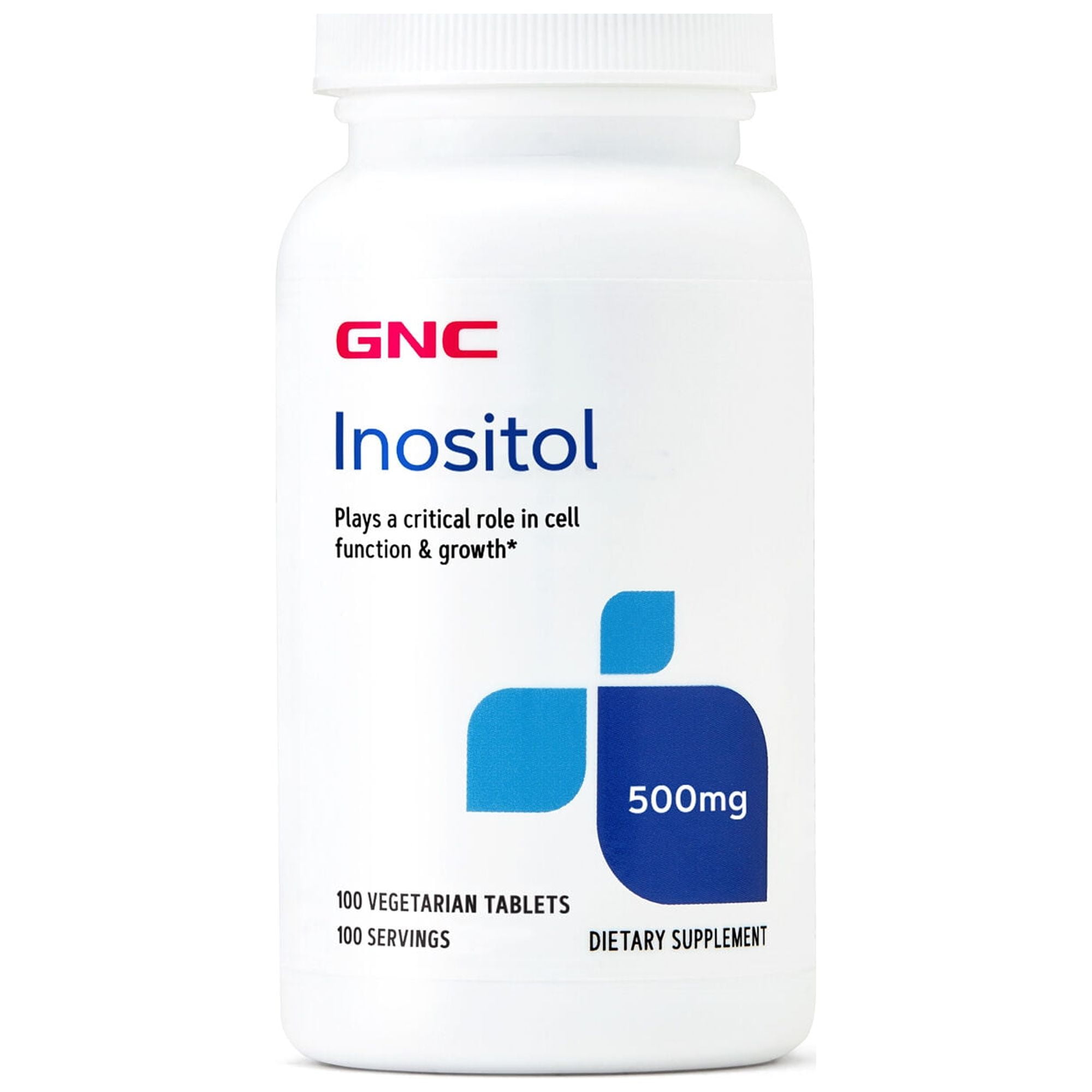 GNC Inositol 500mg, 100 Tablets, Supports Cell Function and Growth ...