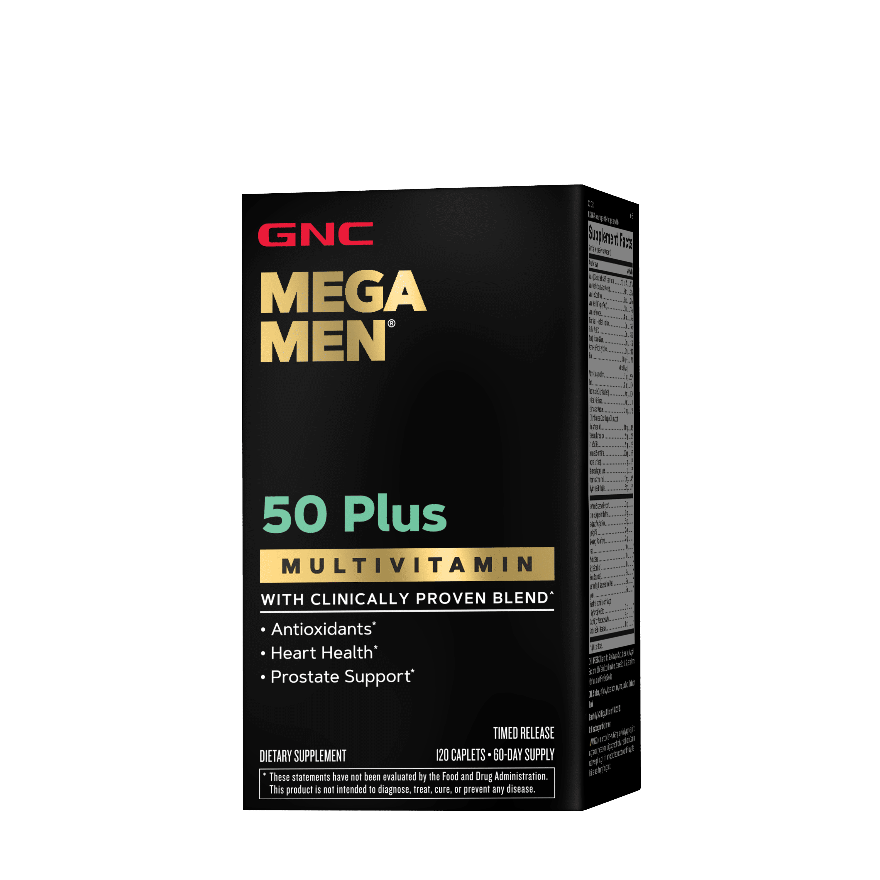 GNC Mega Men 50 Plus Multivitamin | Heart Health | Prostate and ...
