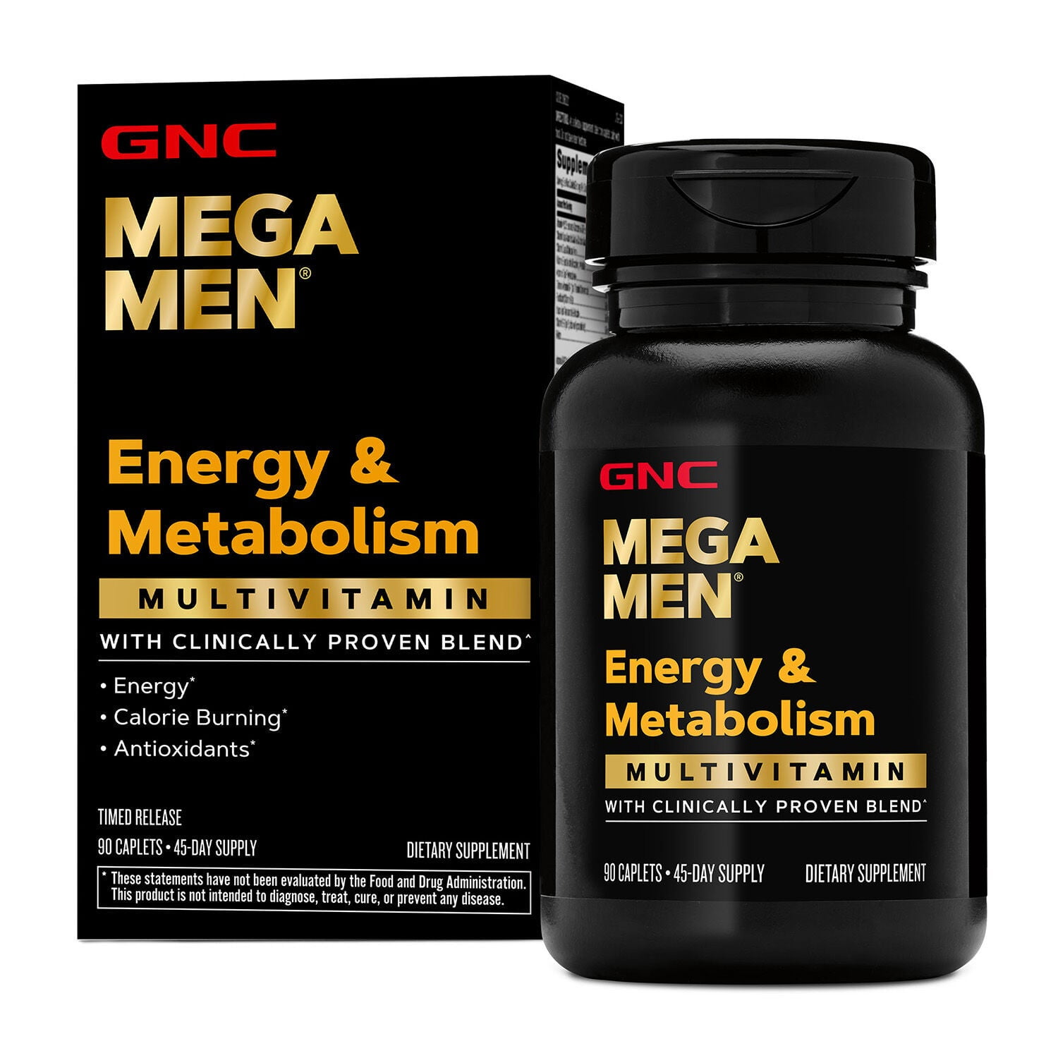 GNC Mega Men Multivitamin, Immune and Energy Support, With Antioxidants ...