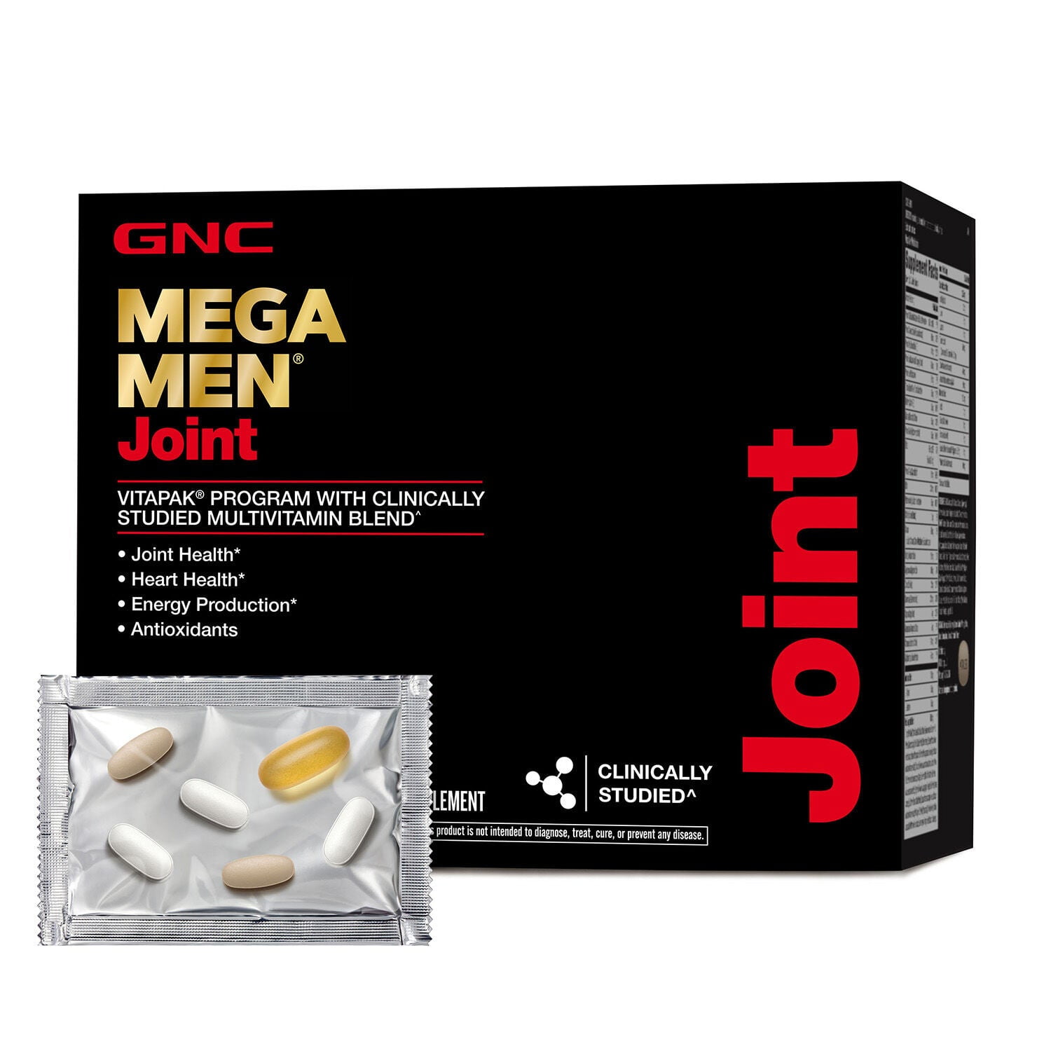 GNC Mega Men Joint Vitapak | Daily Multivitamin for Joint & Heart ...