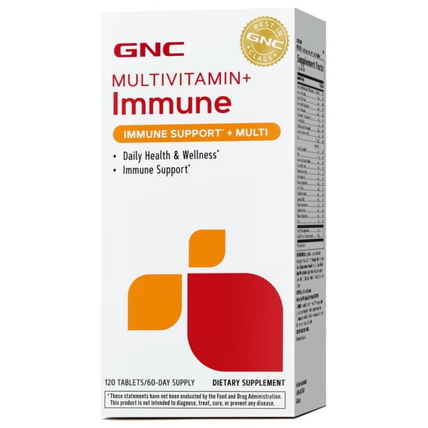 GNC Multivitamin + Immune, Supports Immune Health And Daily Wellness ...