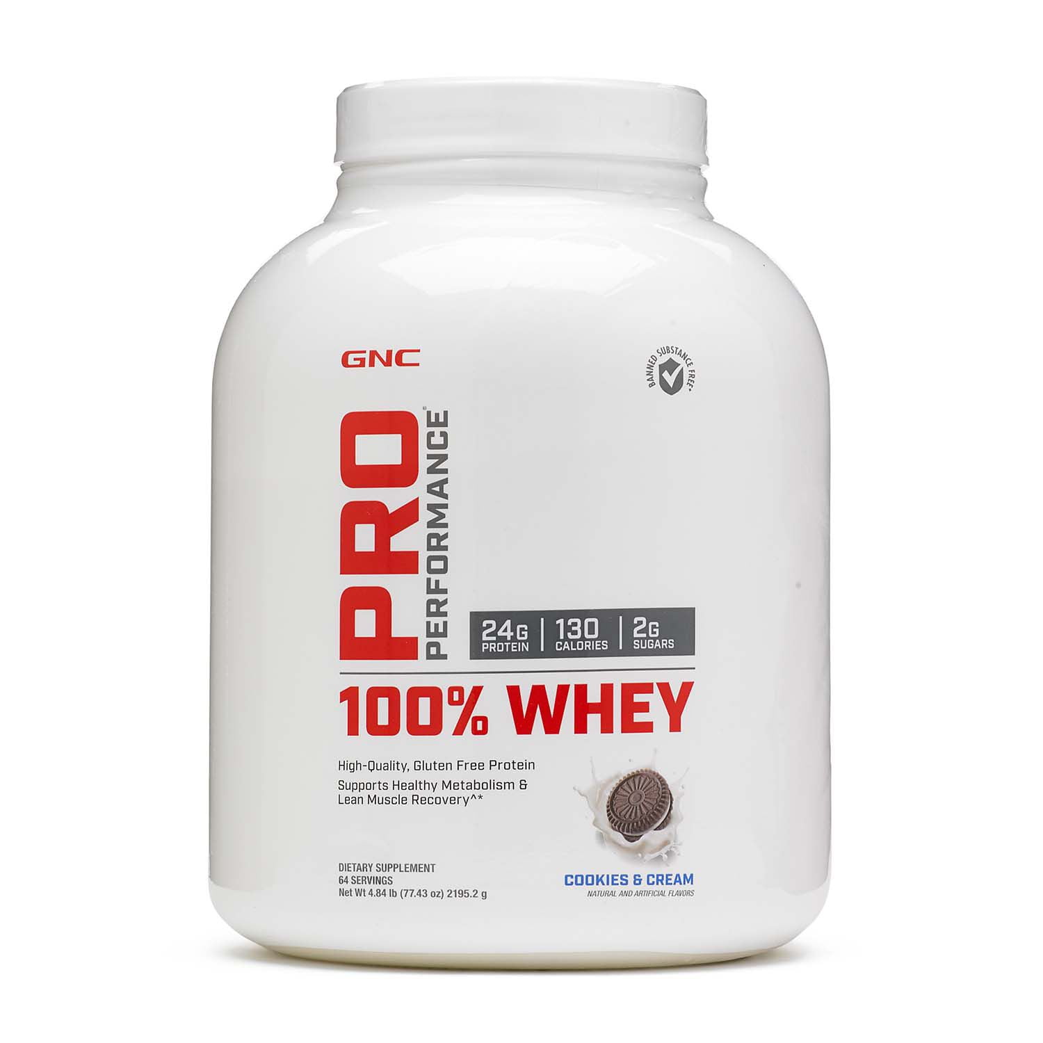 GNC Pro Performance 100% Whey Protein Powder | Supports Healthy ...