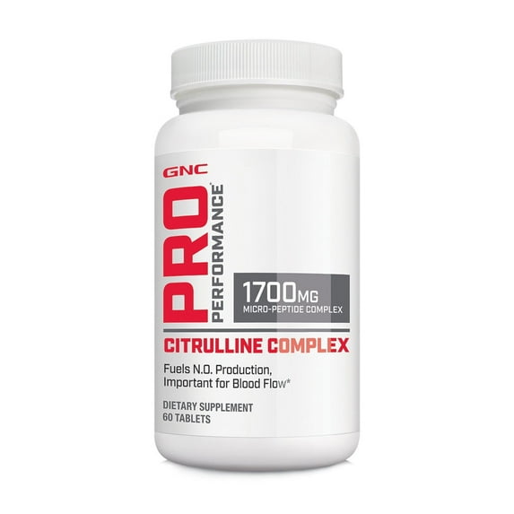 GNC Pro Performance Citrulline Complex 1700mg, 60 Tablets, Fuels Nitric ...