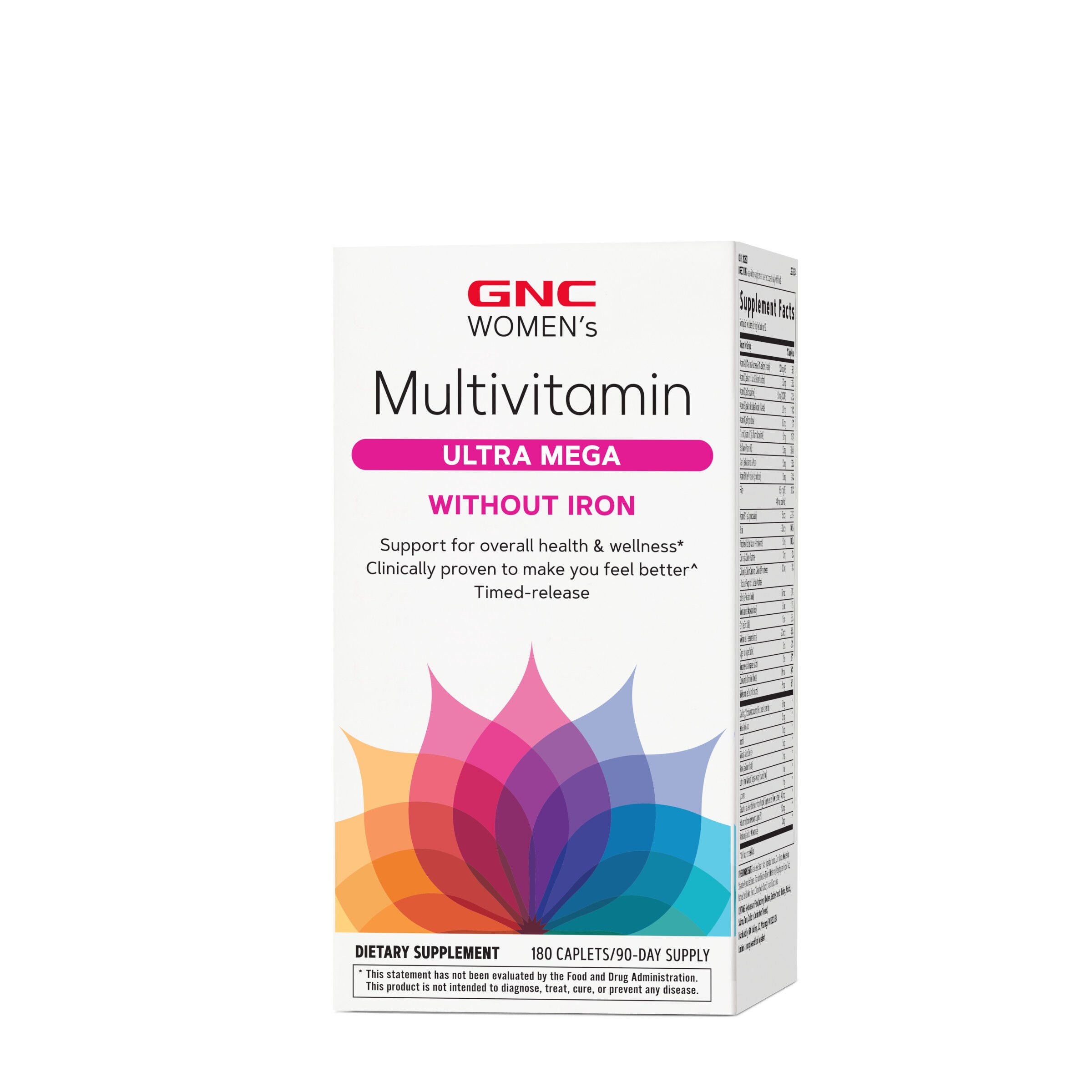 GNC Women's Multivitamin Ultra Mega Without Iron | Daily Vitamin Supplement | Supports Immune ...