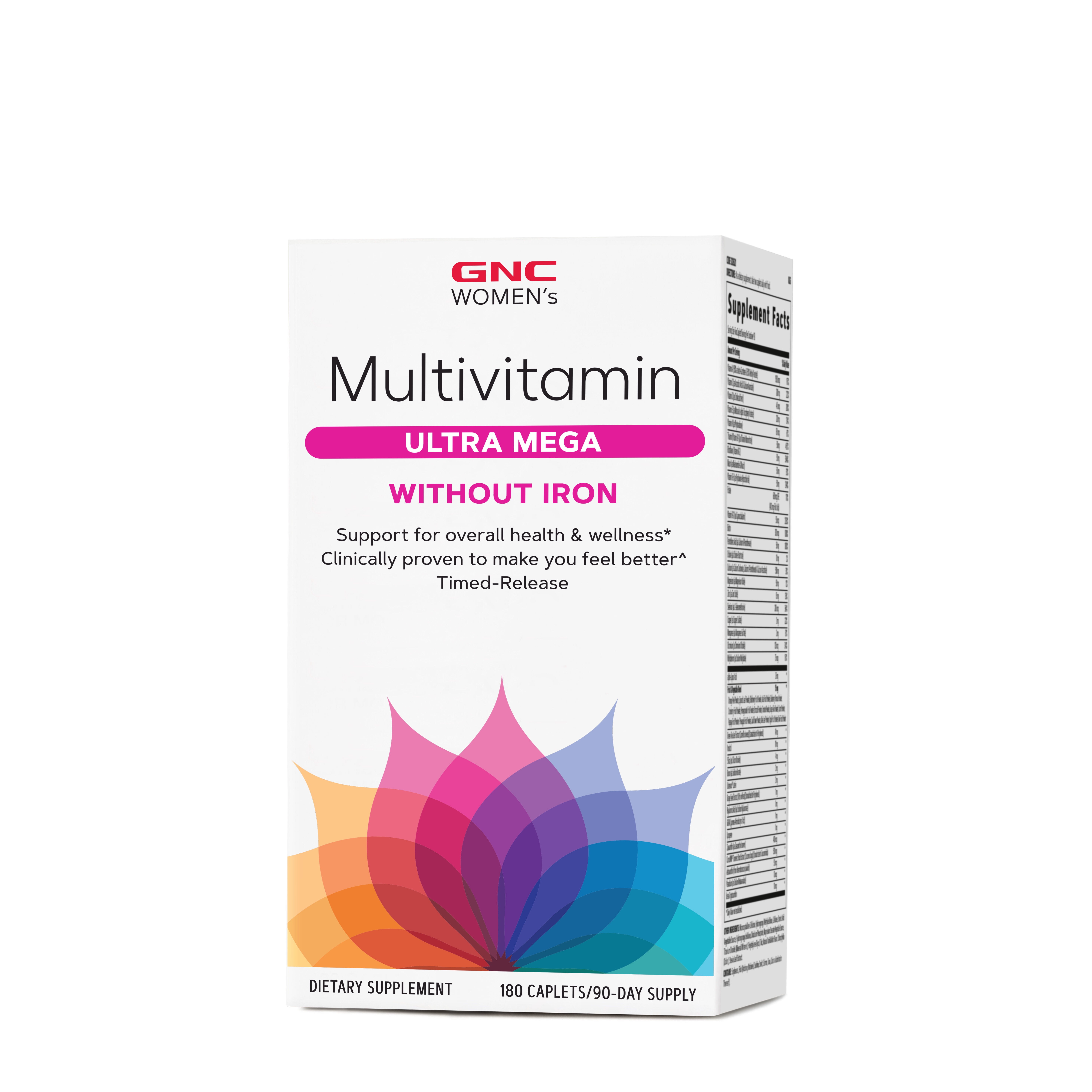 GNC Women's Multivitamin Ultra Mega Without Iron | Daily Vitamin ...