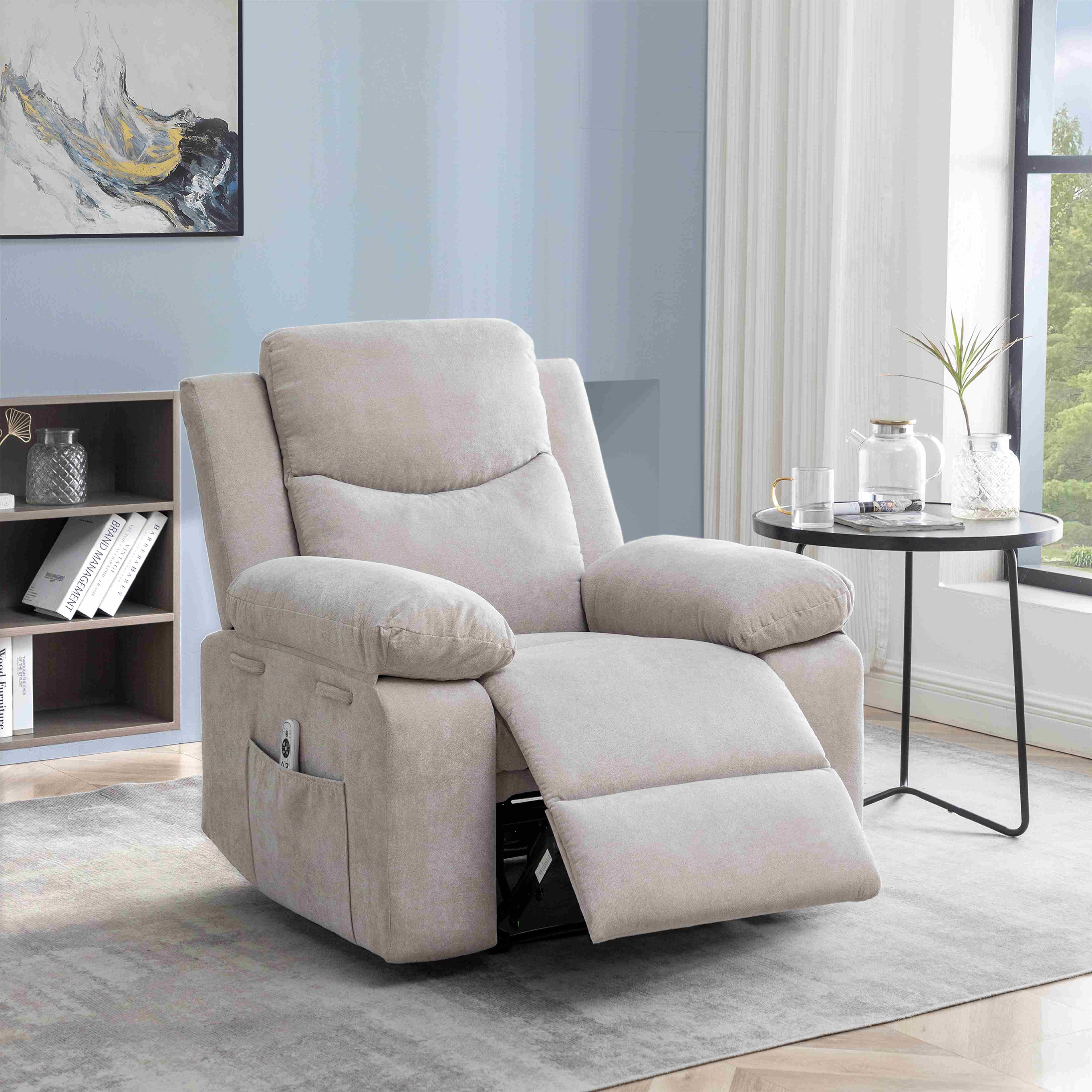 GNIXUU Power Recliner Chair with Adjustable Massage Function,Recliner ...