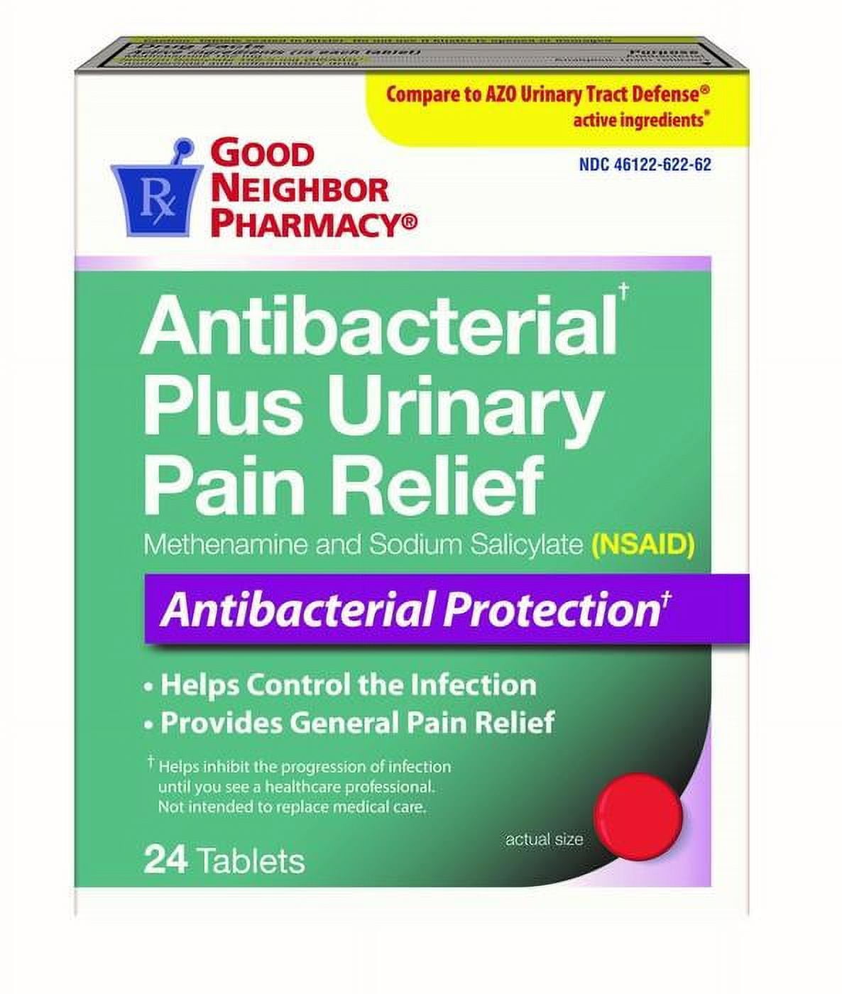 GNP Antibacterial Plus Urinary Pain Relief Tablets, 24 Tablets ...