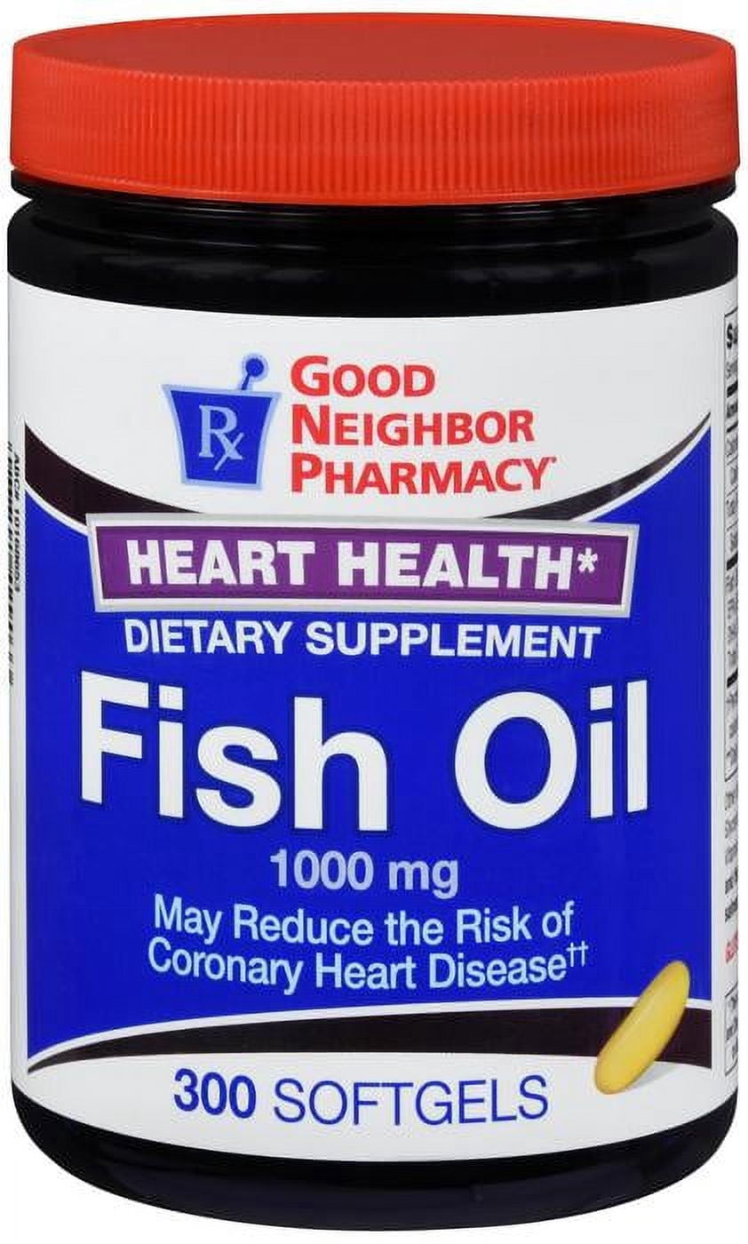 GNP Fish Oil 1000mg, 300 Softgels - Walmart.com