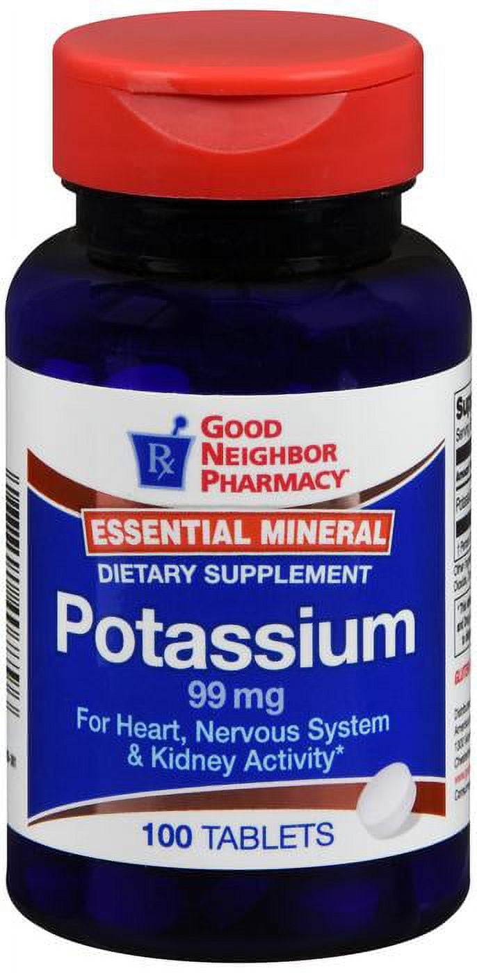 GNP Potassium 99mg, 100 Tablets - Walmart.com