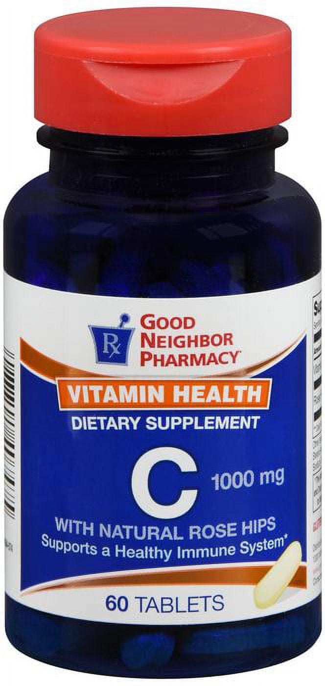 GNP Vitamin C 1000 MG with Natural Rose Hips - 60 tablets - Walmart.com