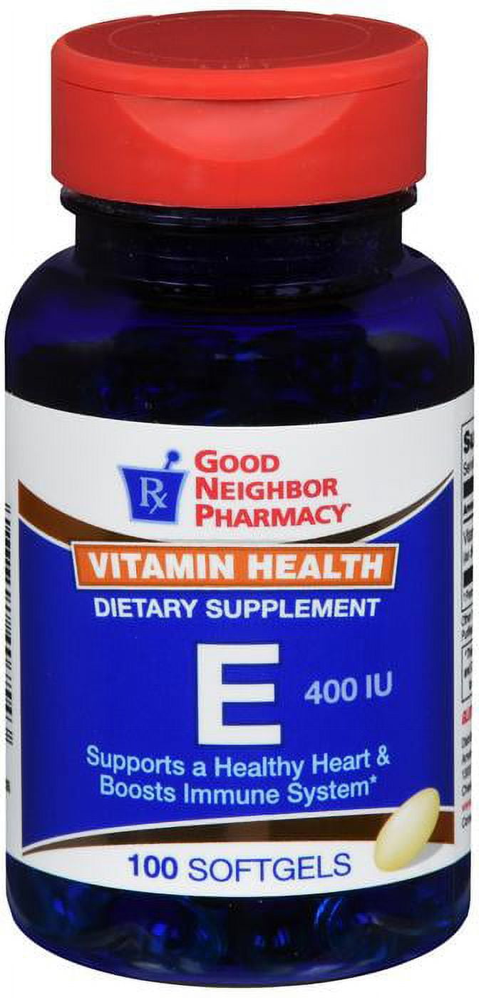 GNP Vitamin Health Dietary Supplement E 400 IU 100 Softgels - Walmart.com