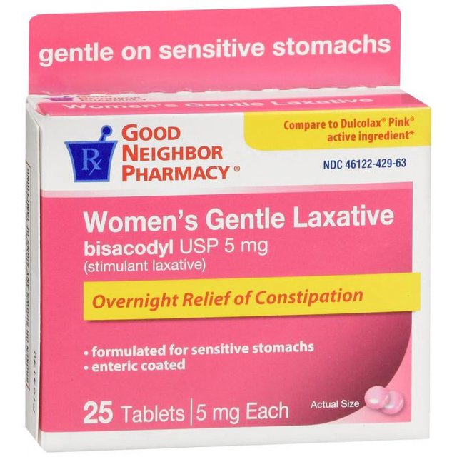 GNP Women's Laxative Gentle Tablets, 25ct HSA/FSA Eligible - Walmart.com