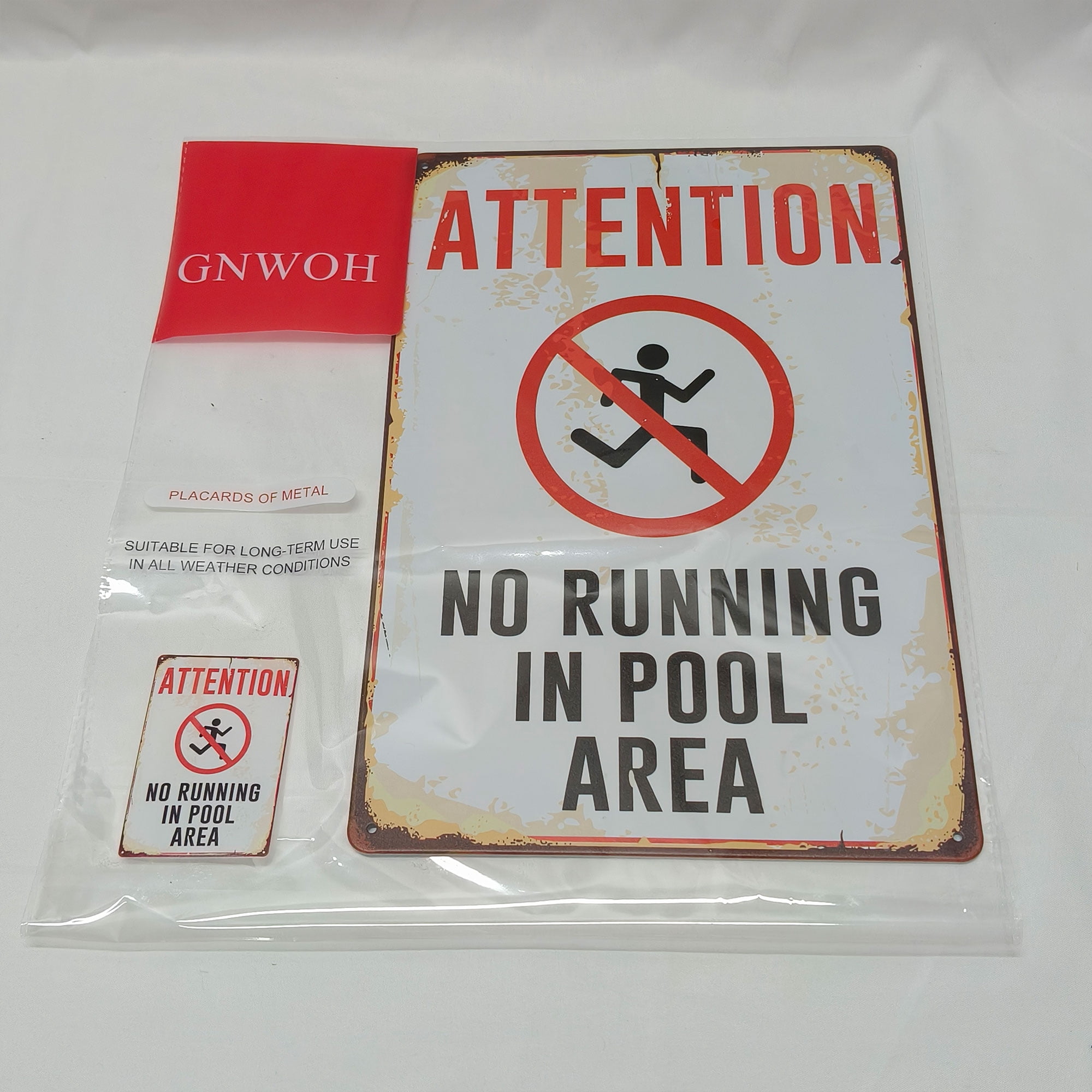 GNWOH Placards of metal Long-Lasting Signs for All Weather Conditions ...