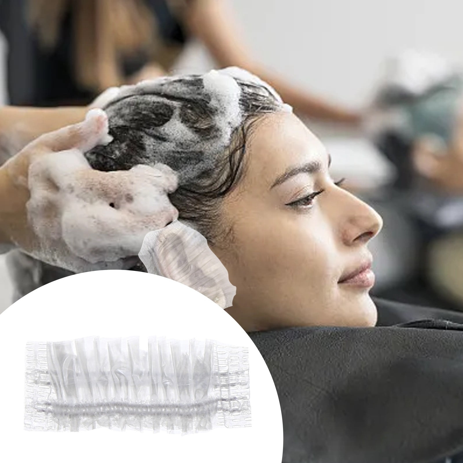 GNYZ 100 Pack Clear Disposable Ear Protectors Ear Covers For Hair Dye ...