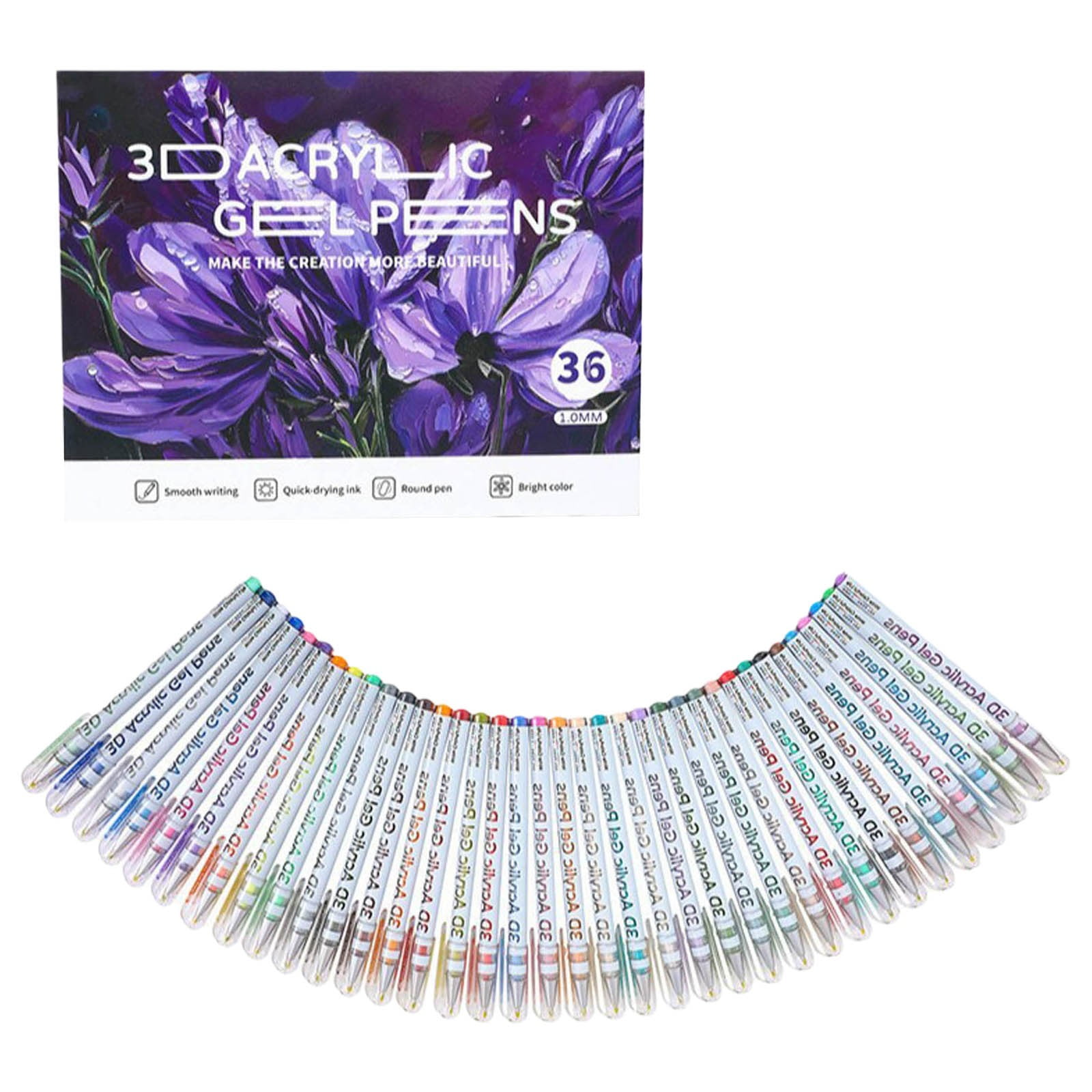 GNYZ 2025 New 3D Acrylic Pen 1.0 Mm Gel Pens for Coloring & Writing ...