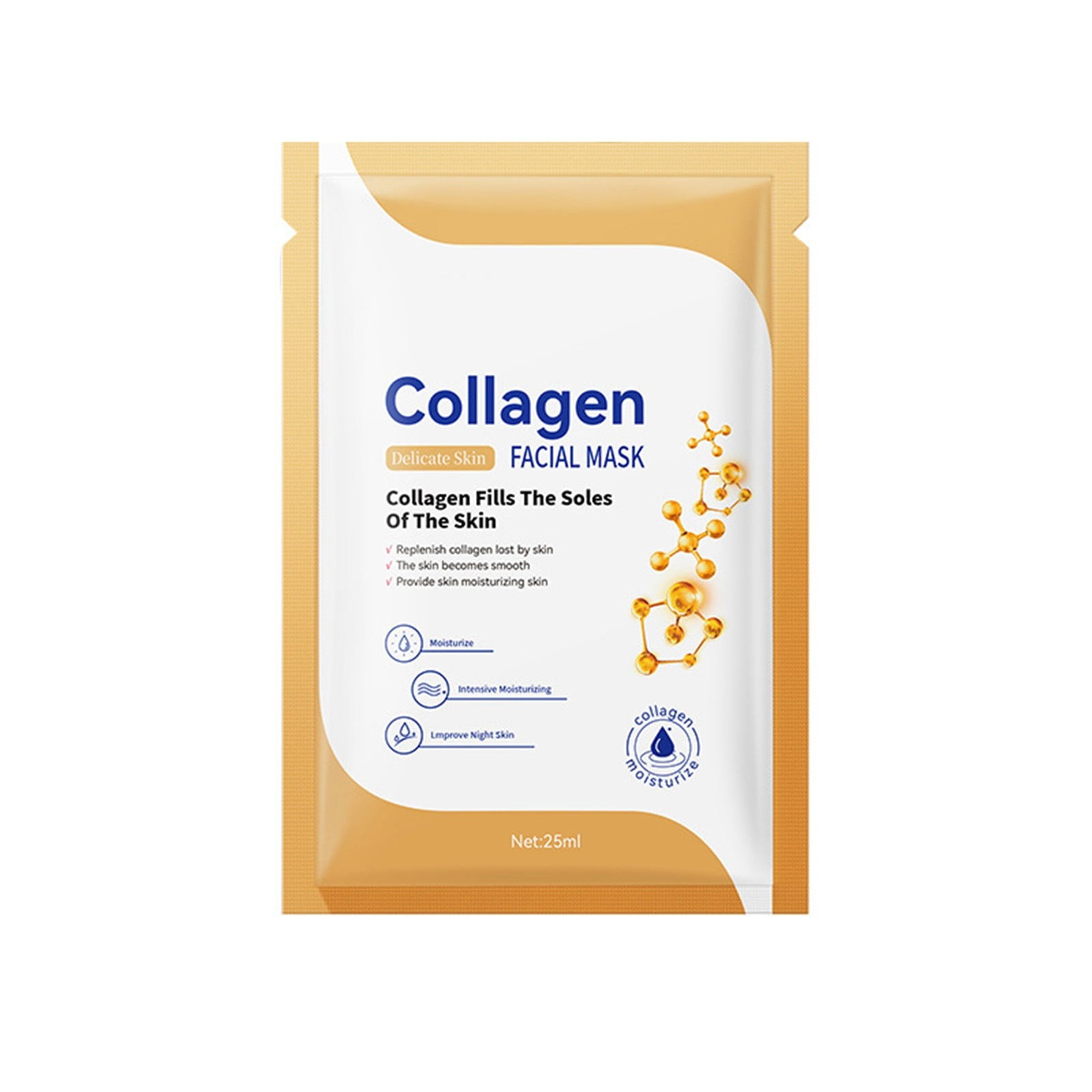 GNYZ Deep Collagen Overnight The Real Collagen Facial Sheet With Low ...