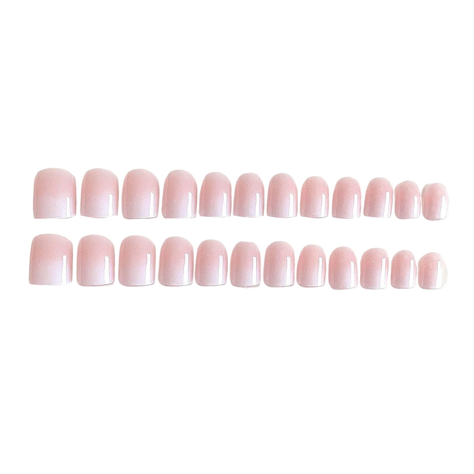 GNYZ French Nail Wraps 24pc Removable Reusable White Tips - Walmart.com