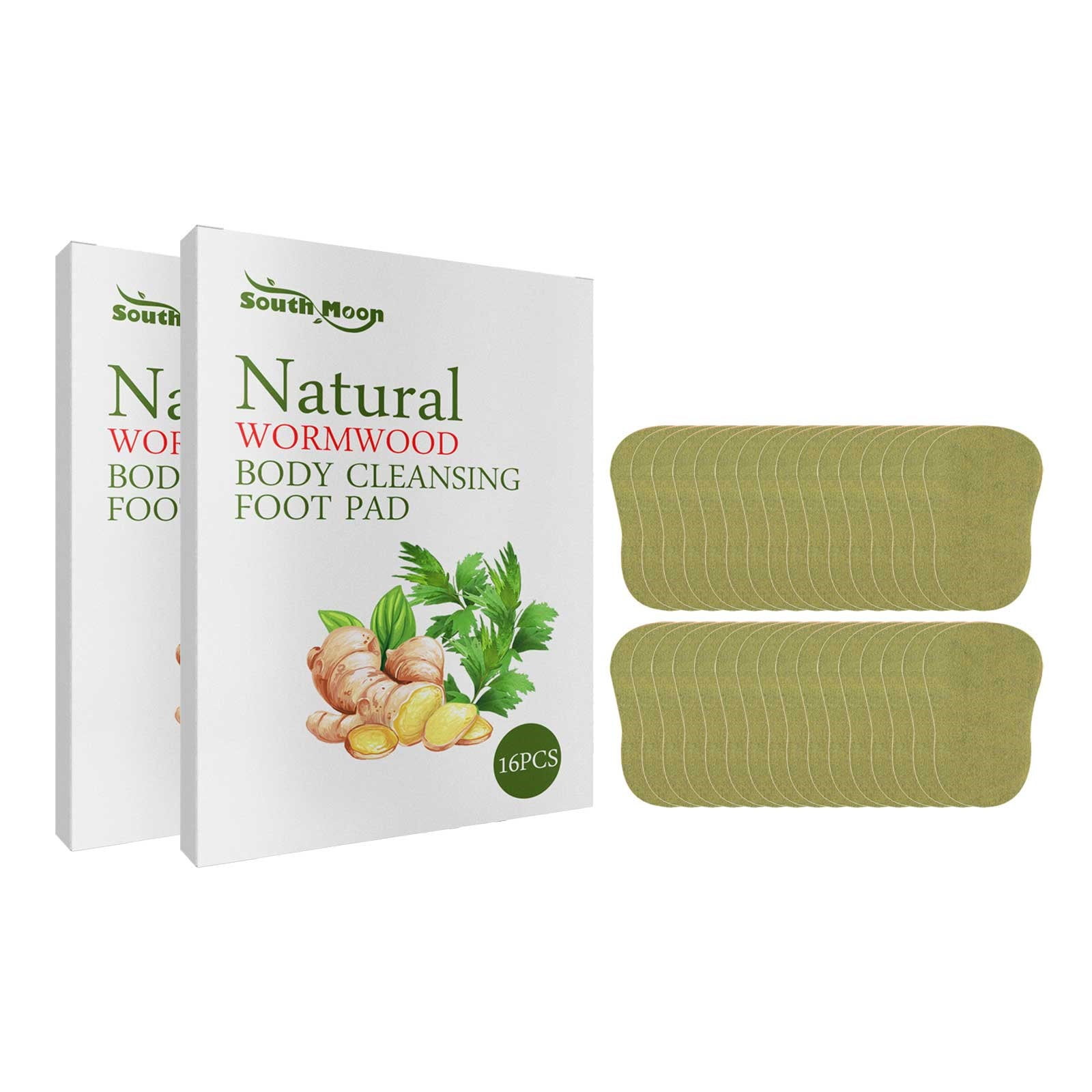 GNYZ Pack of 16 Detox Foot Plasters Deep Cleansing with Wormwood ...