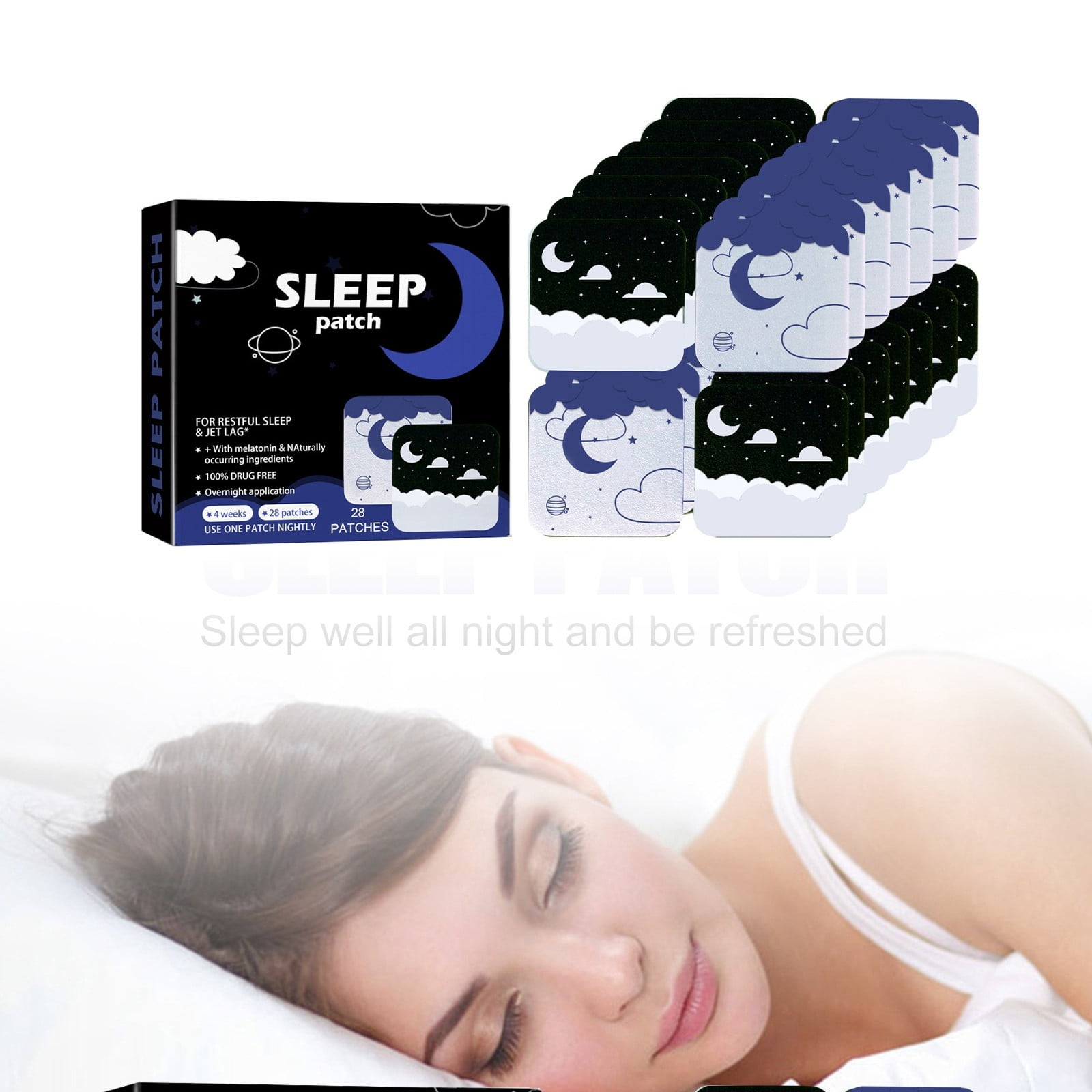 GNYZ Sleep Aid Patch Improves Falling Asleep Insomnia Irritability ...
