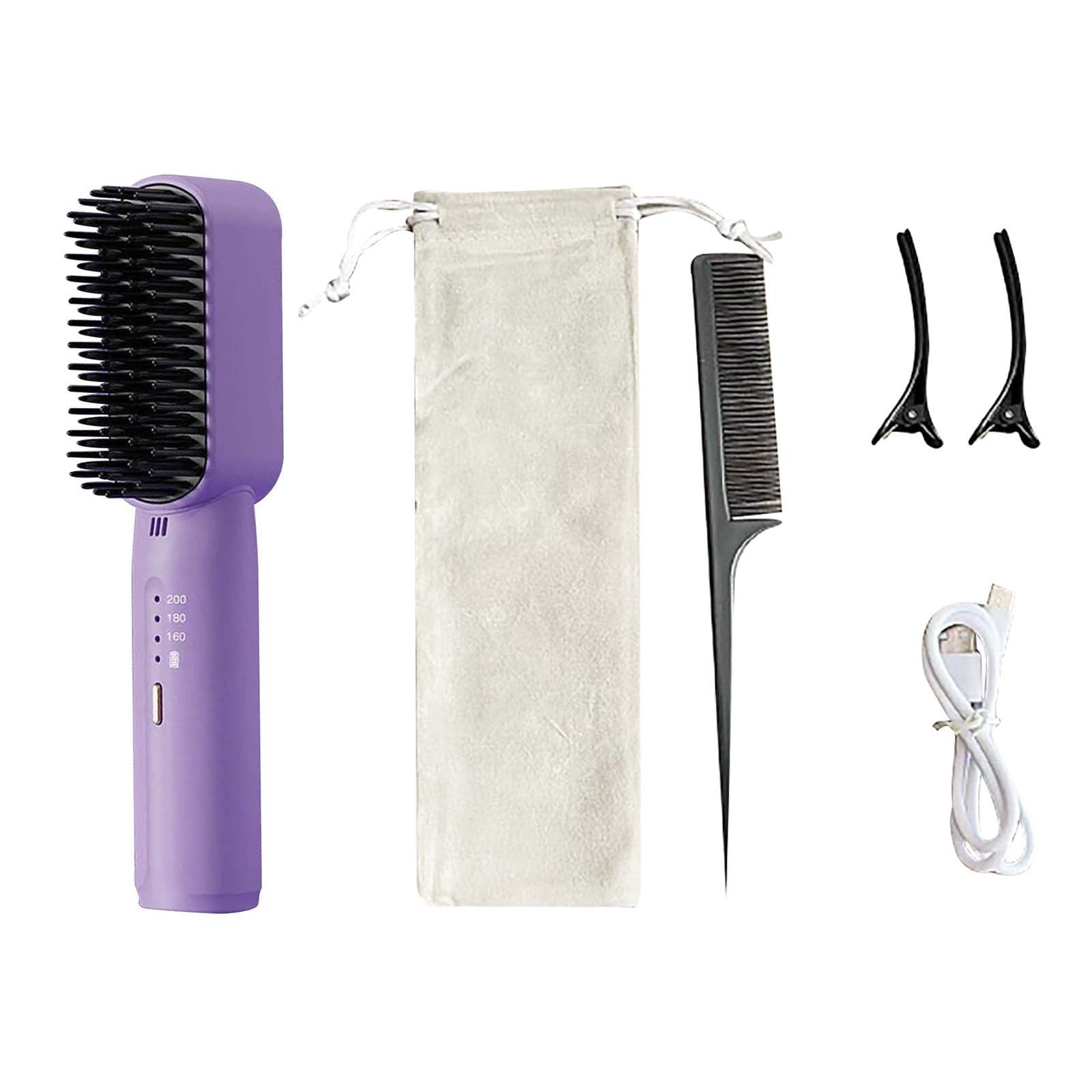 GNYZ Wireless Hair Straightening Comb - Negative Ion Technology, USB ...