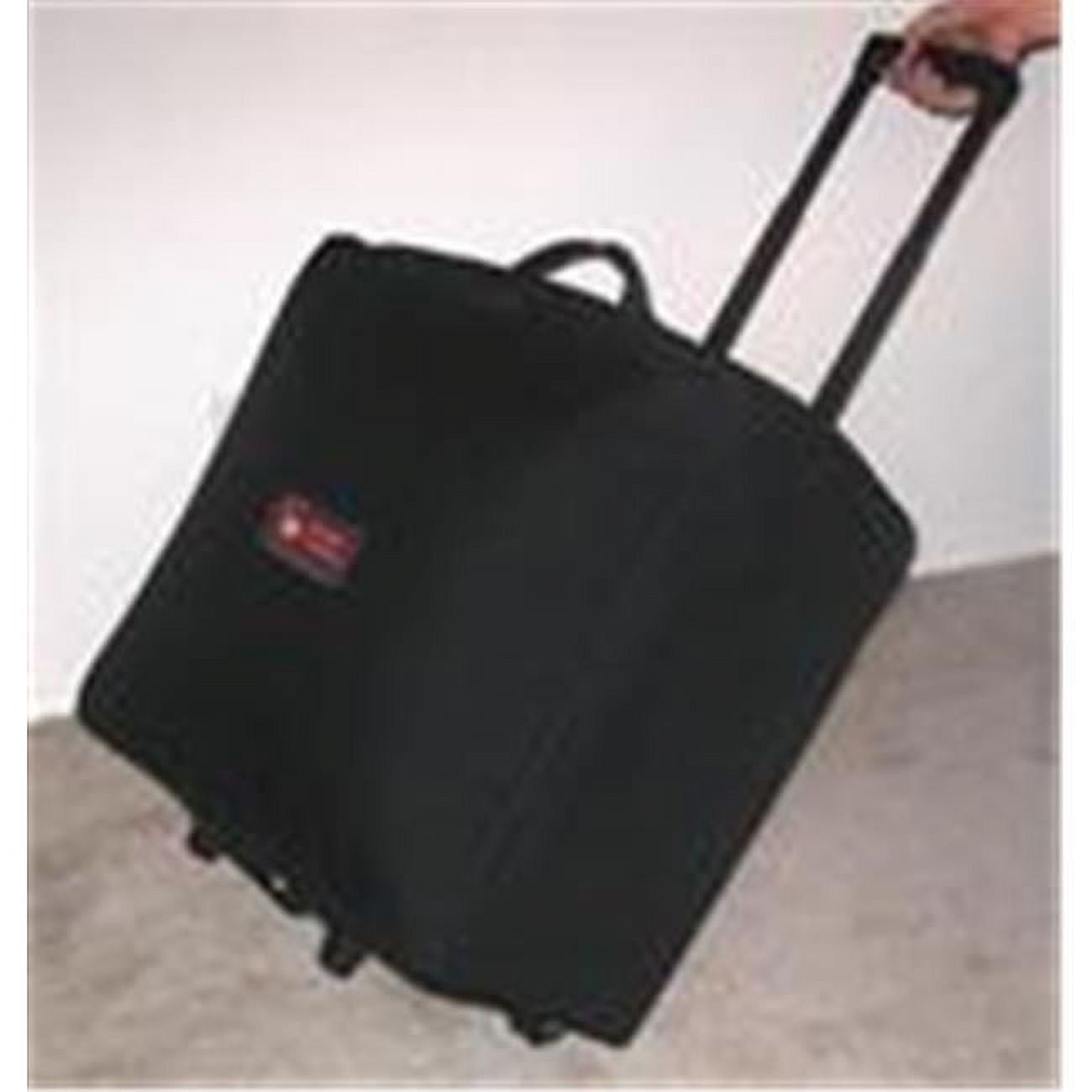 GO-Anywhere CASE Wheeled Travel Case With Retractable Handle- Black ...